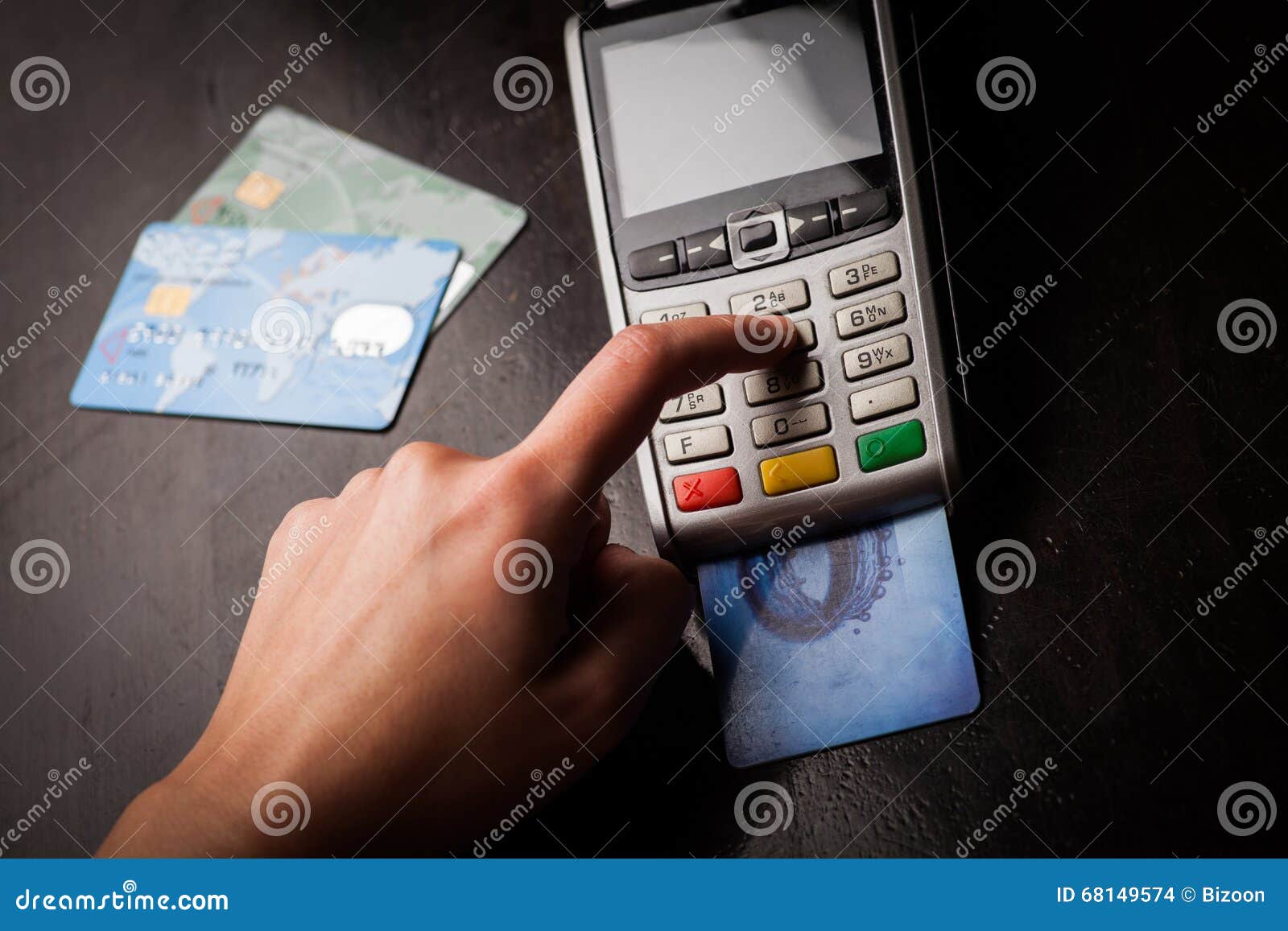 POS and credit cards stock photo. Image of plastic, color - 68149574