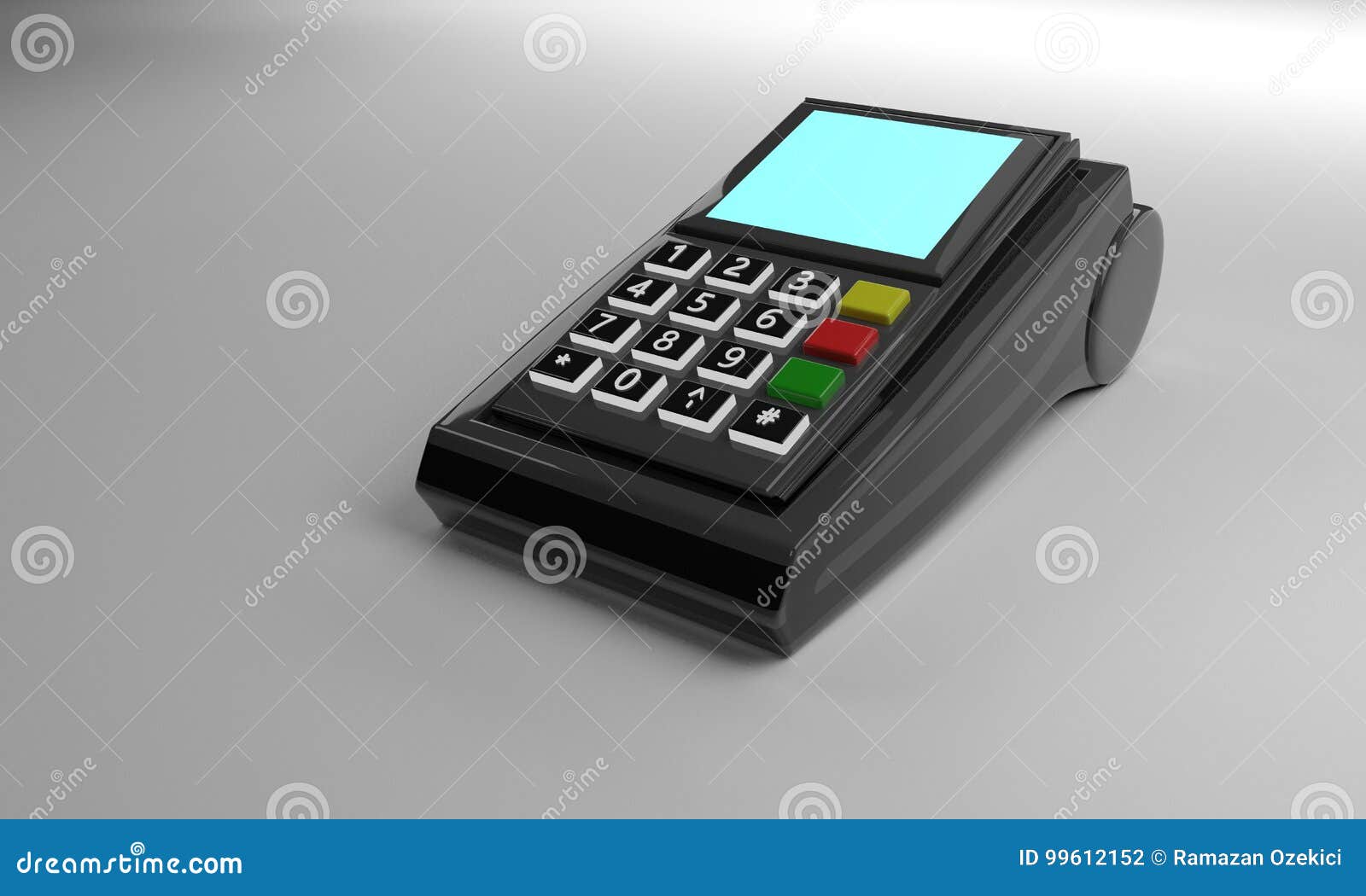 POS Device on the White, 3d Stock Photo - Image of purchase, finance ...