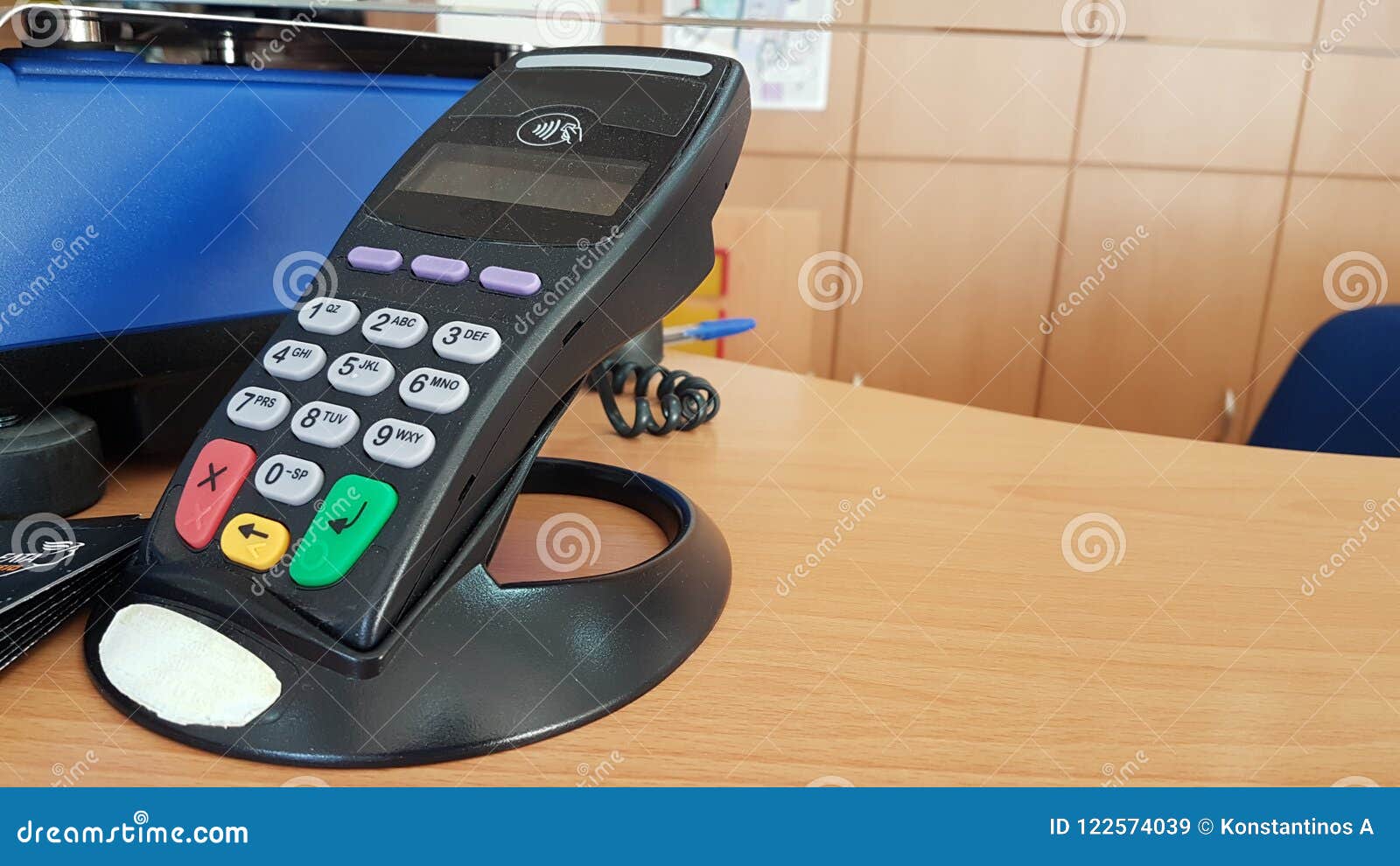 Pos Electronic Payment Device Stock Image - Image of electronic, credit ...