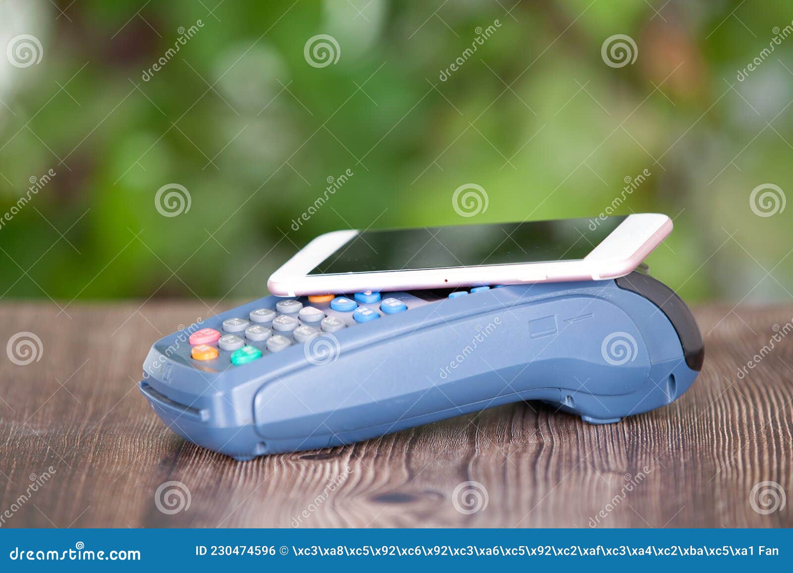 POS and Mobile Phones on Table Stock Photo - Image of phone ...