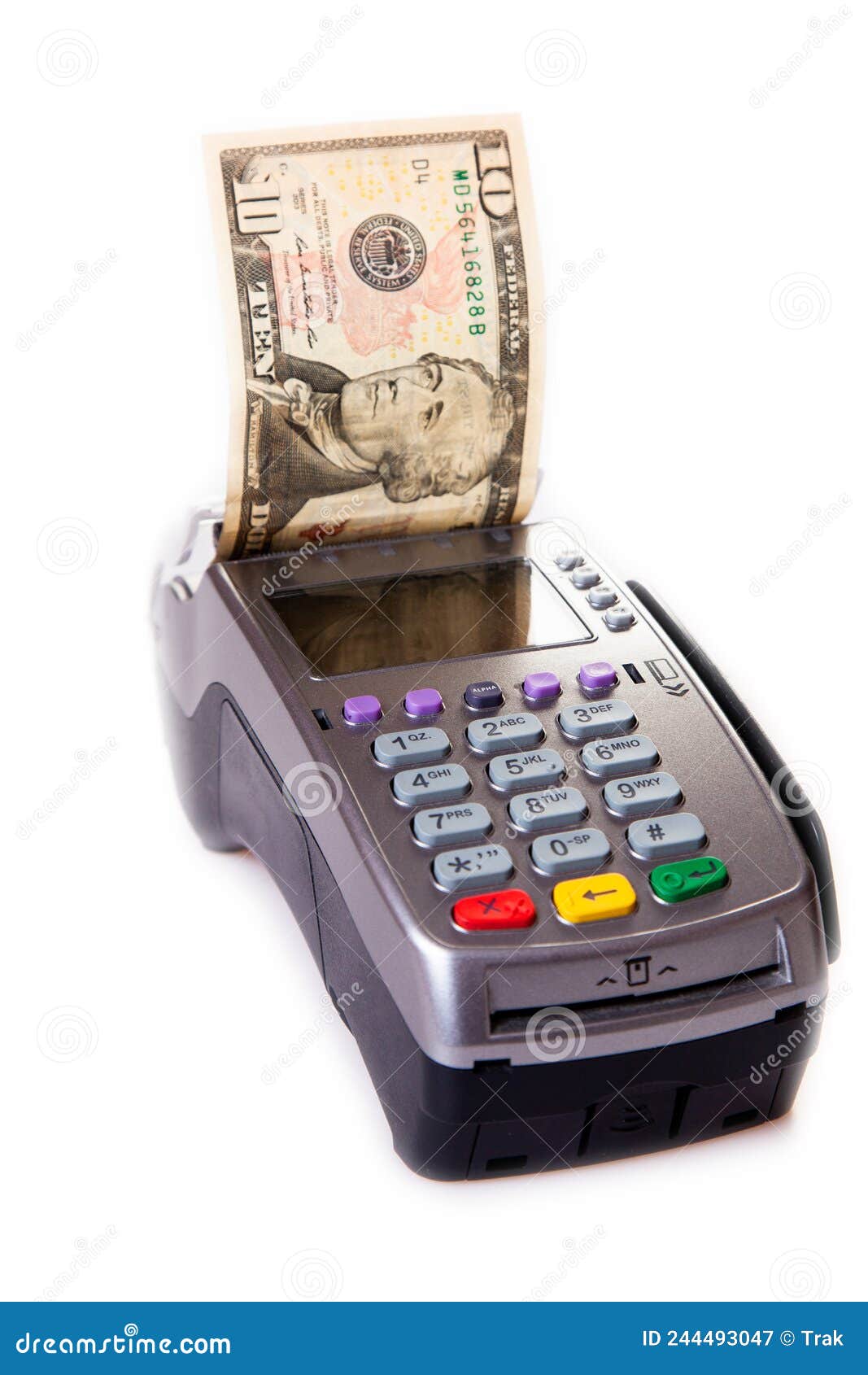 POS-terminal for Cashless Payment Stock Image - Image of nefrac12 ...