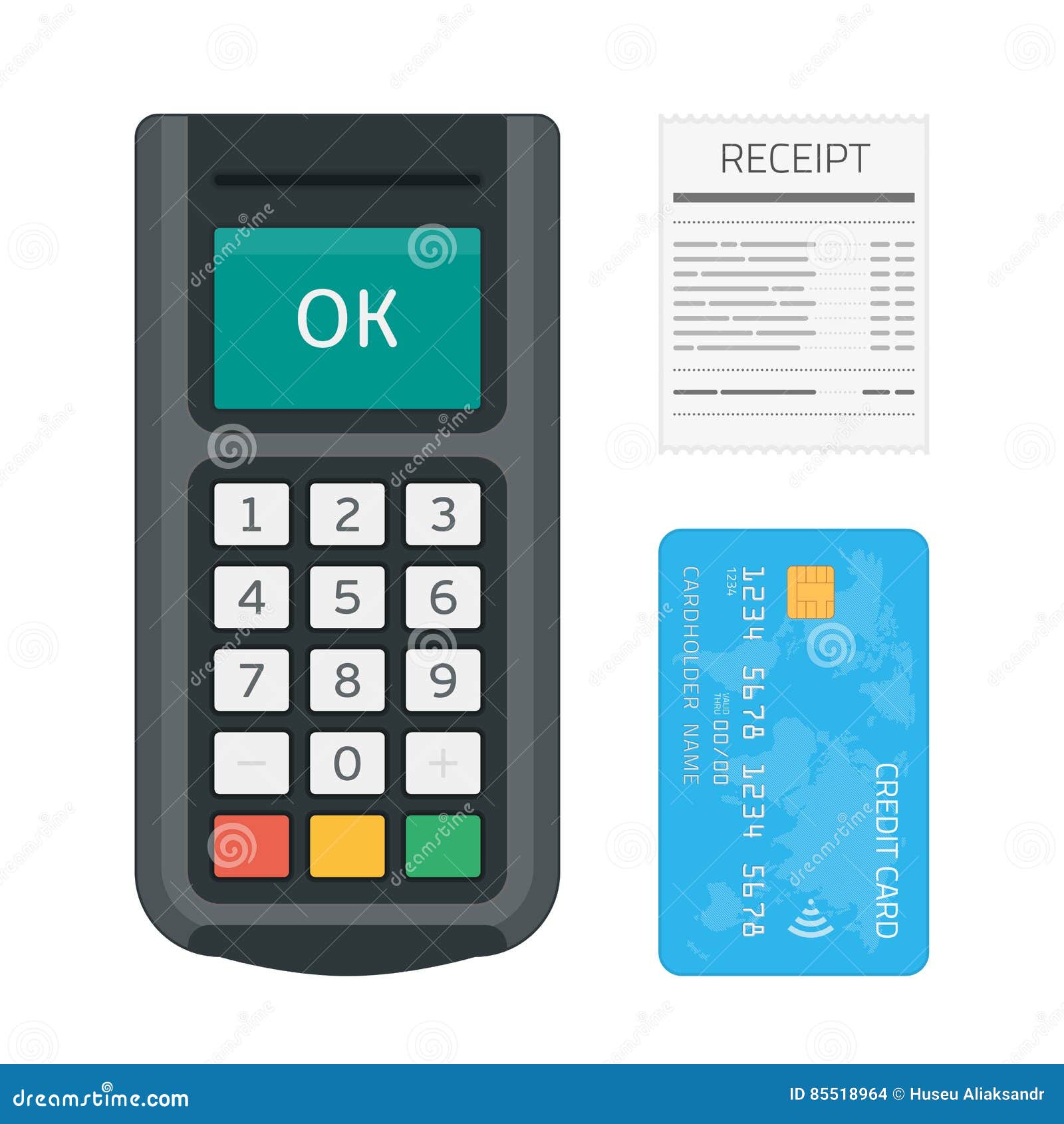 Pos Terminal Credit Card Receipt. Stock Vector - Illustration of credit ... Pos Terminal Credit Card Receipt. Stock Vector - Illustration of credit ...