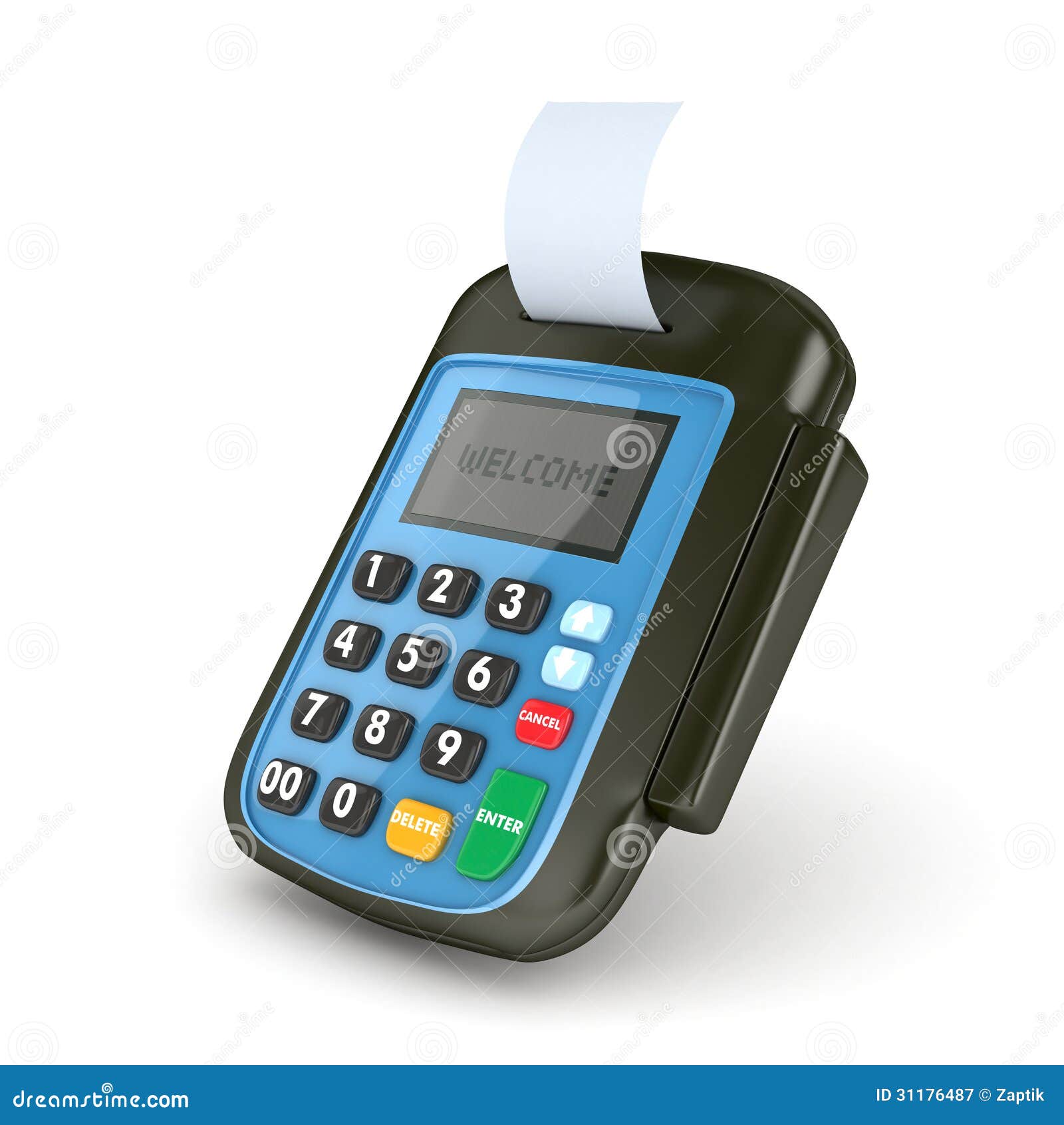 POS Terminal stock illustration. Illustration of device - 31176487