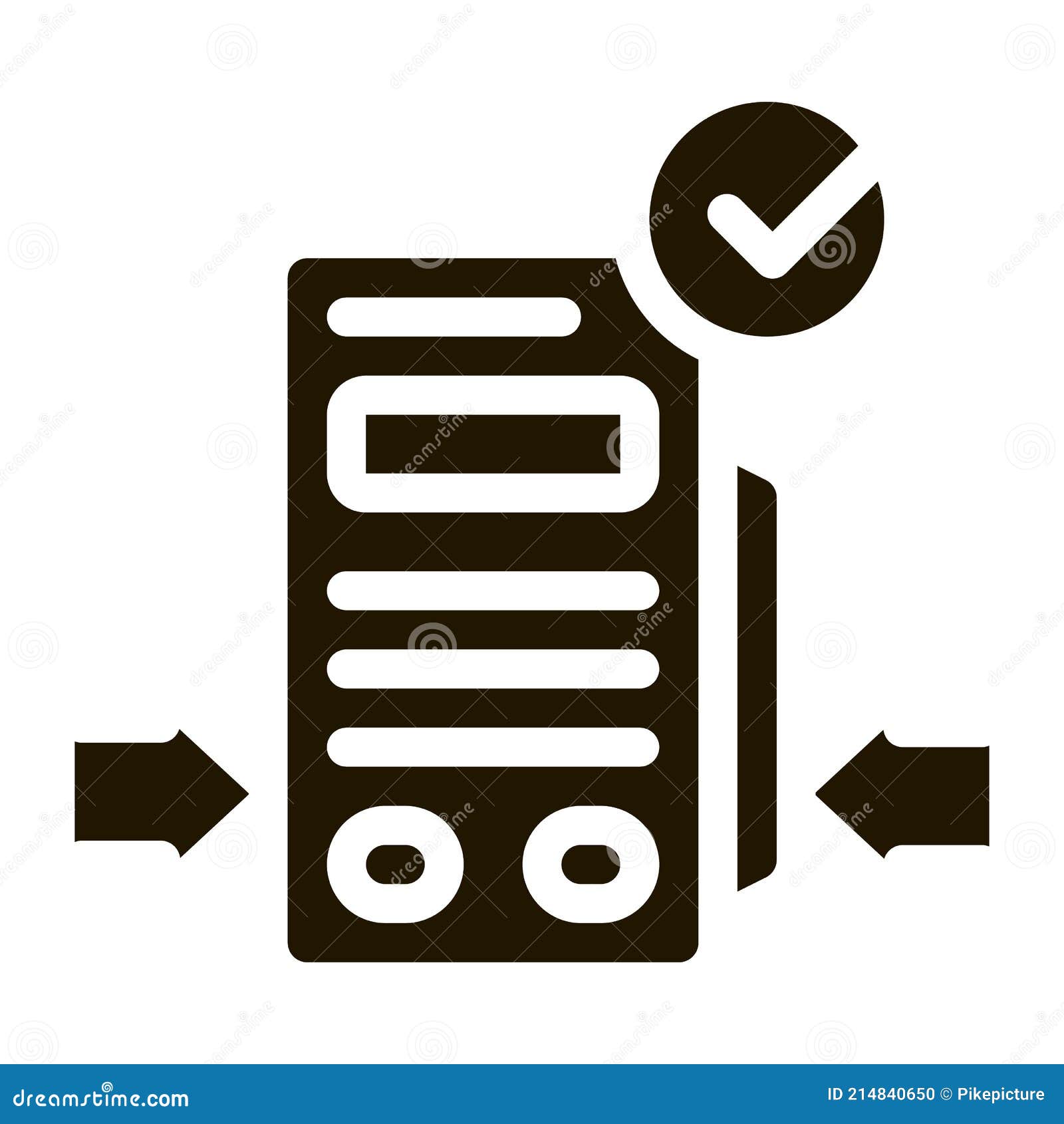 Pos Terminal Device Icon Vector Glyph Illustration Stock Vector ...