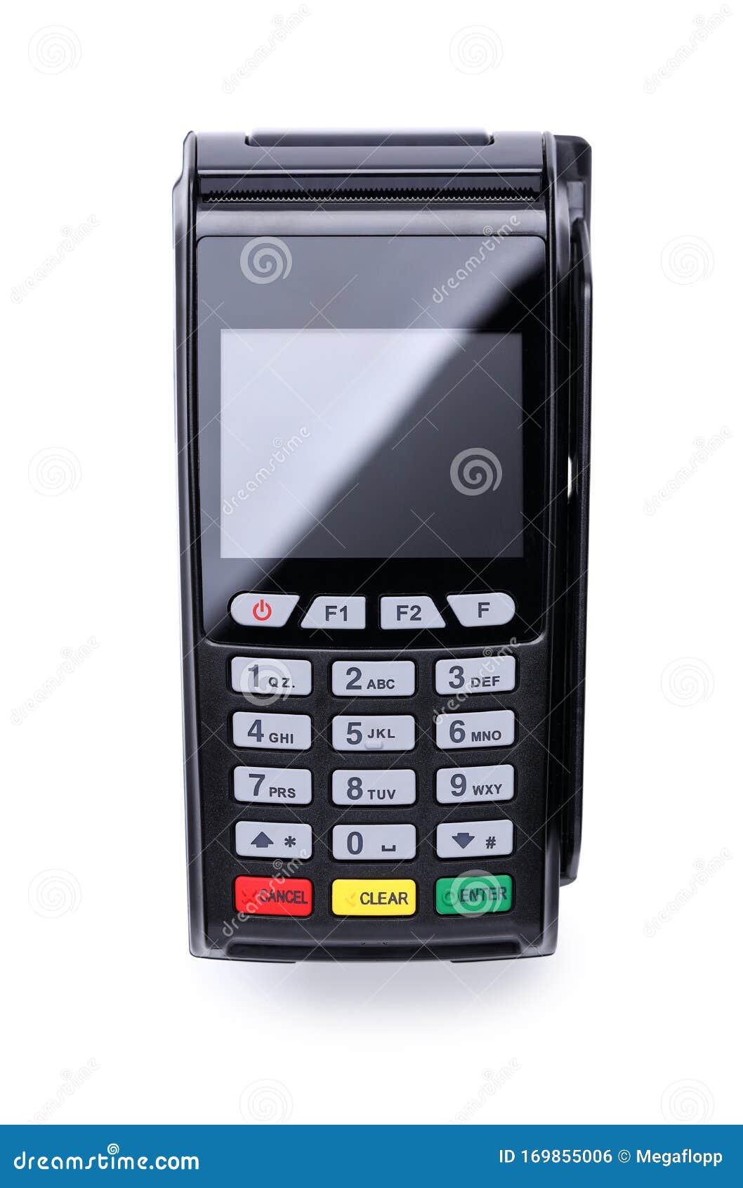 Pos Terminal Device for Reading Banking Cards Stock Photo - Image of ...