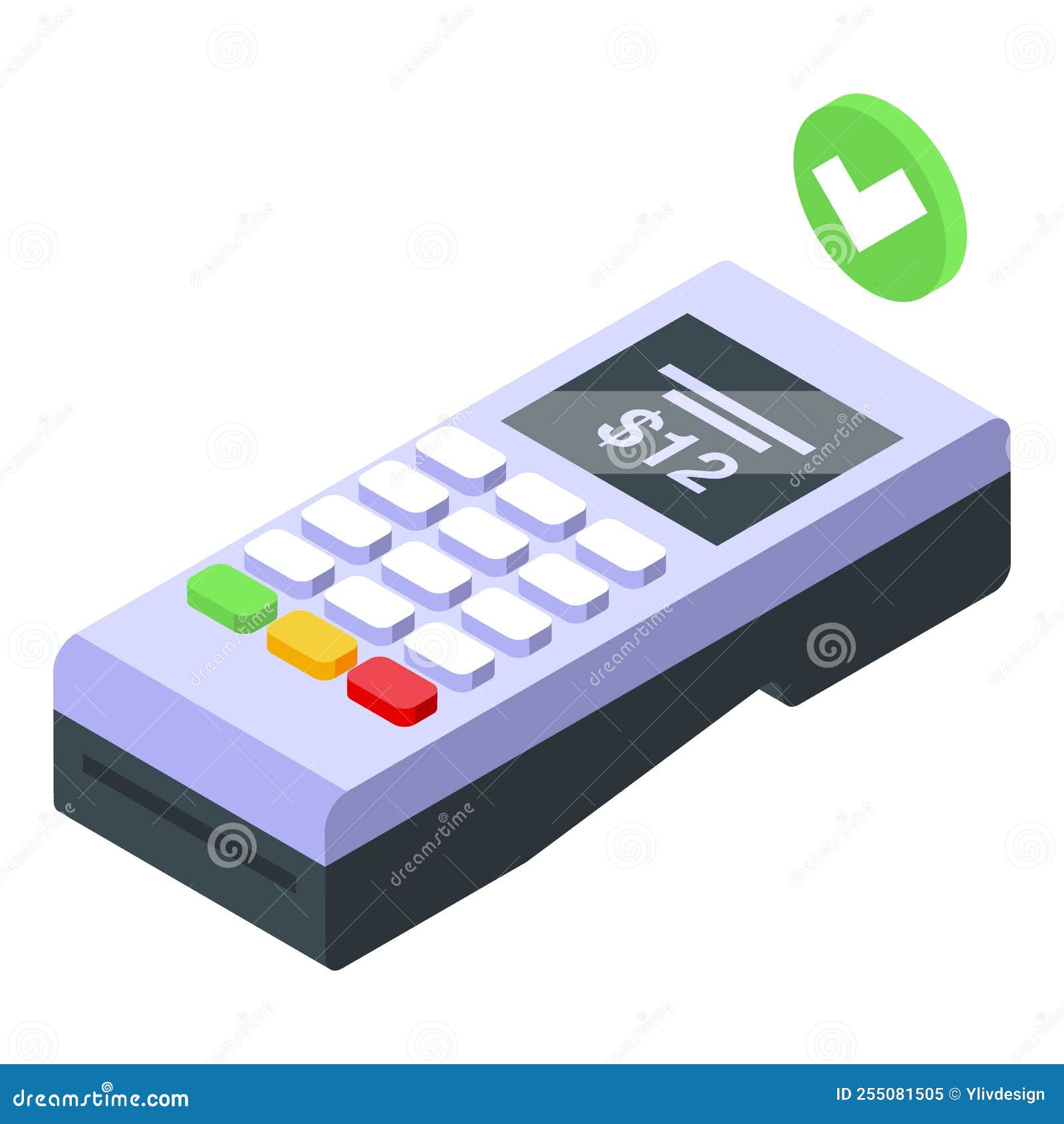 POs Terminal Icon Isometric Vector. Shop Technology Stock Illustration ...