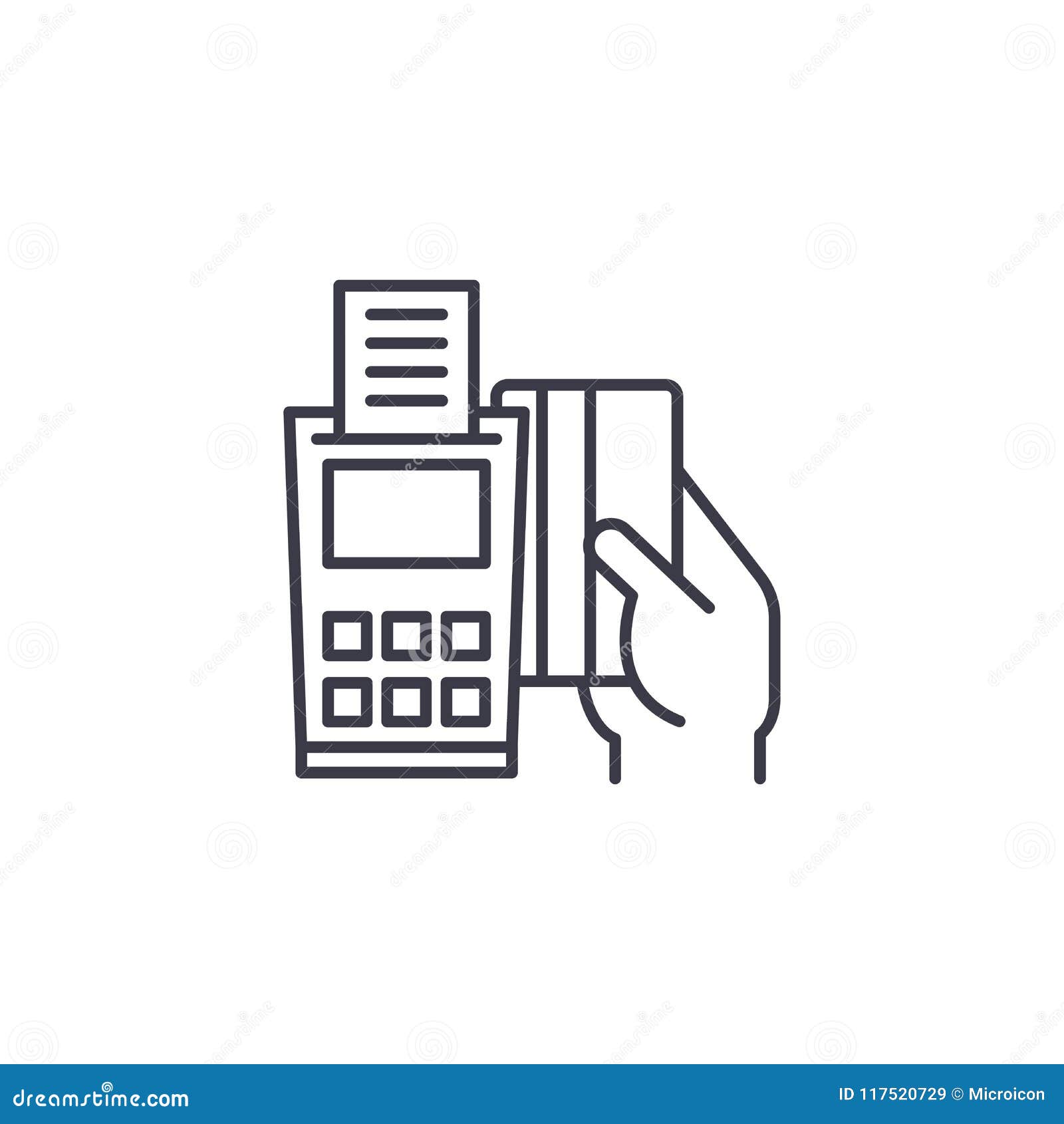 POS-terminal Linear Icon Concept. POS-terminal Line Vector Sign, Symbol ... POS-terminal Linear Icon Concept. POS-terminal Line Vector Sign, Symbol ...