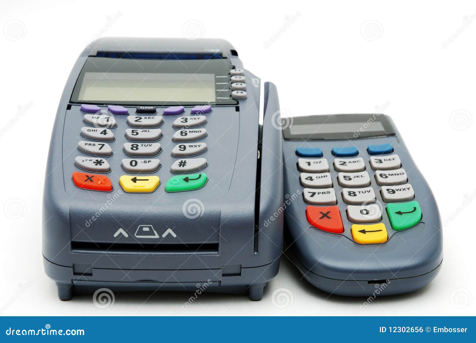 POS-terminal with PIN-pad stock photo. Image of sale - 12302656