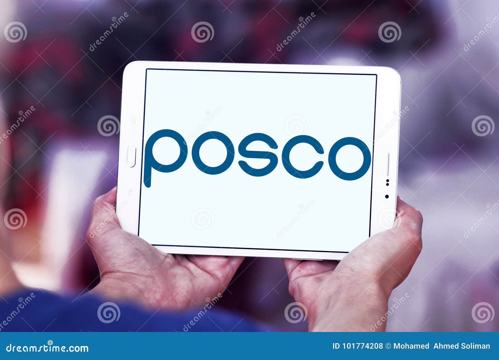 POSCO stalowej firmy logo zdjęcie stock editorial. Obraz złożonej z ...