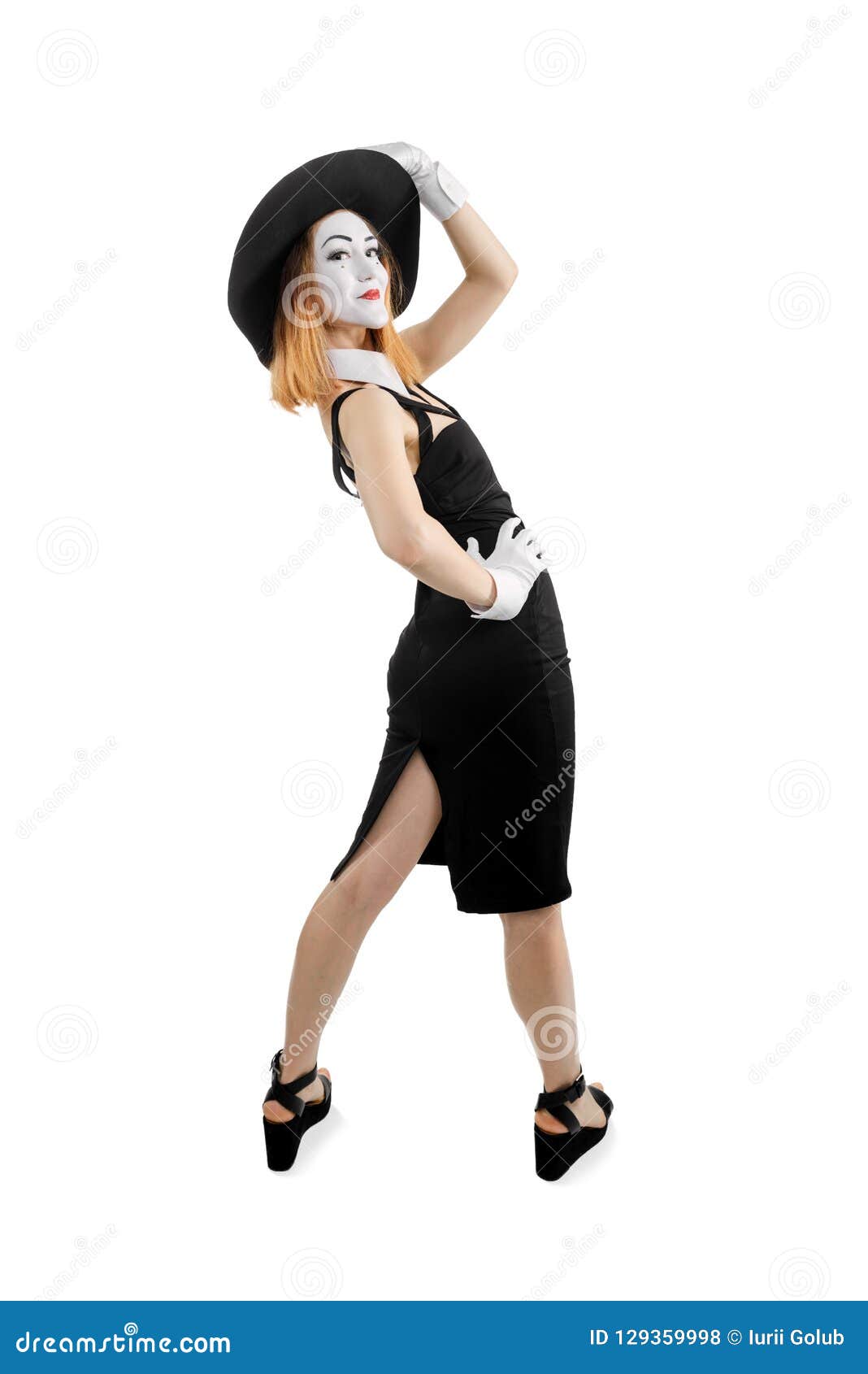 Pose D'actrice De Pantomime Photo stock - Image du grimace, imaginaire ...