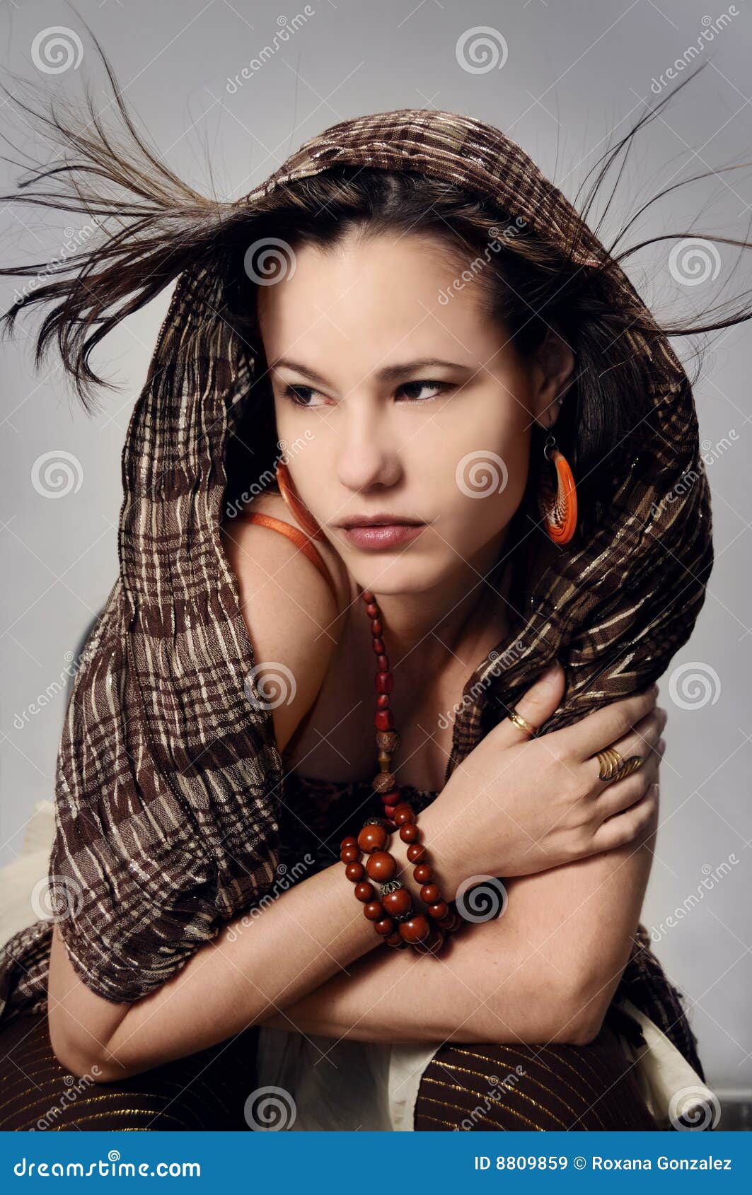 Pose de femme de mode image stock. Image of attrayant - 8809859