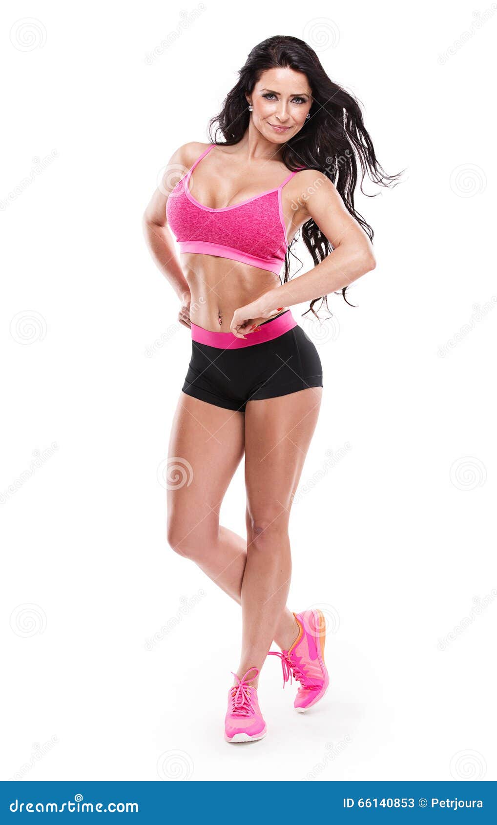 Pose De La Femme Sexy De Belle Forme Physique Image Stock Image Du