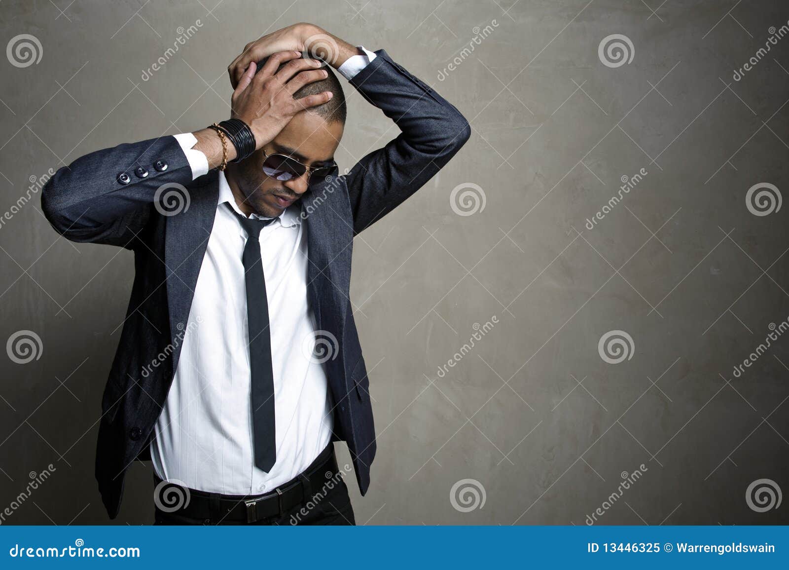 Pose de mode image stock. Image du tony, moderne, humain - 13446325