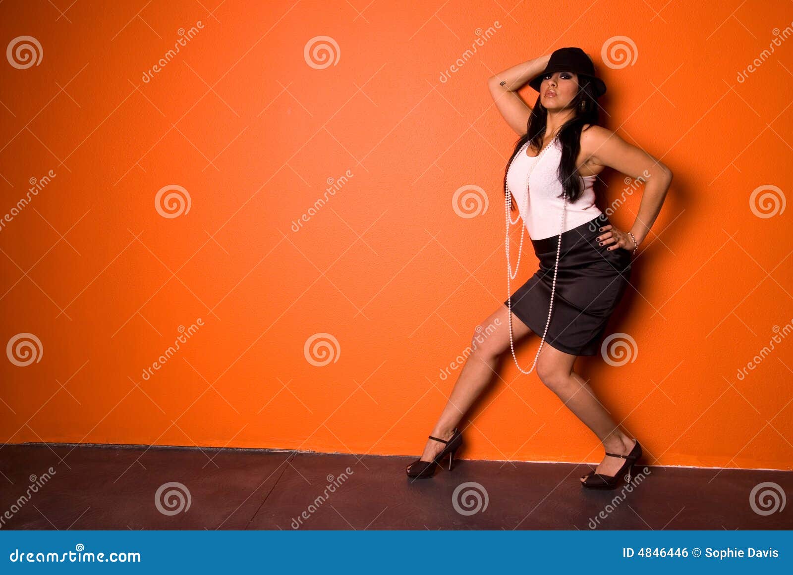 Pose de mode. photo stock. Image of pose, longtemps, lumineux - 4846446