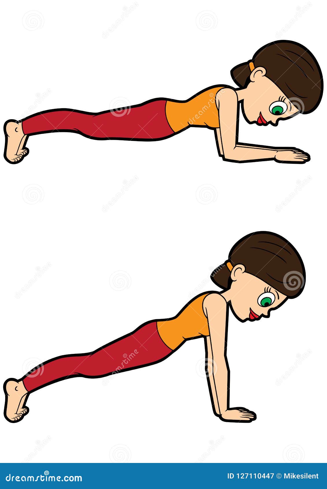 Pose De Planche D'ensemble D'asana De Yoga Illustration de Vecteur ...