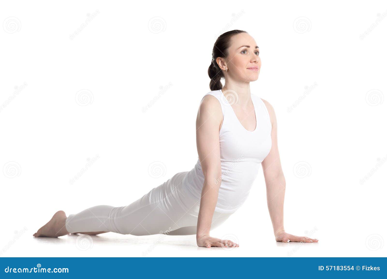 Pose Do Shvanasana Do Mukha De Urdhva Foto de Stock - Imagem de pessoa ...