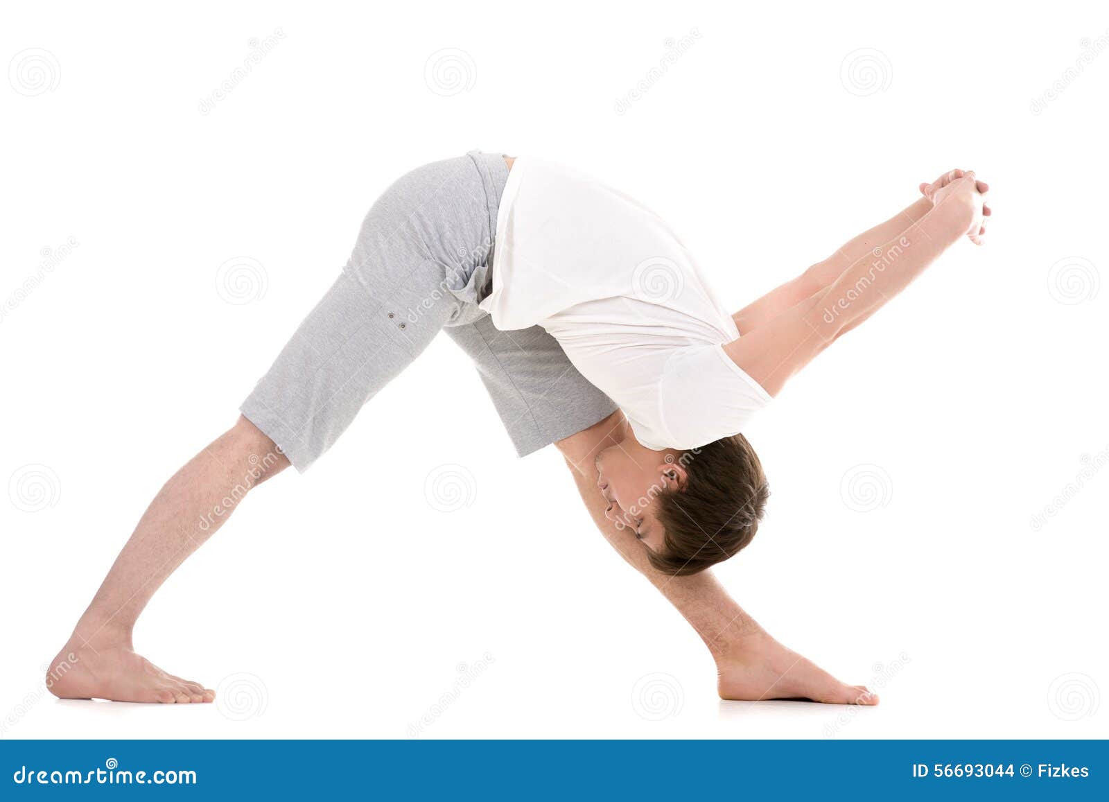 Pose Lateral Intensa Do Estiramento Da Ioga Foto de Stock - Imagem de ...