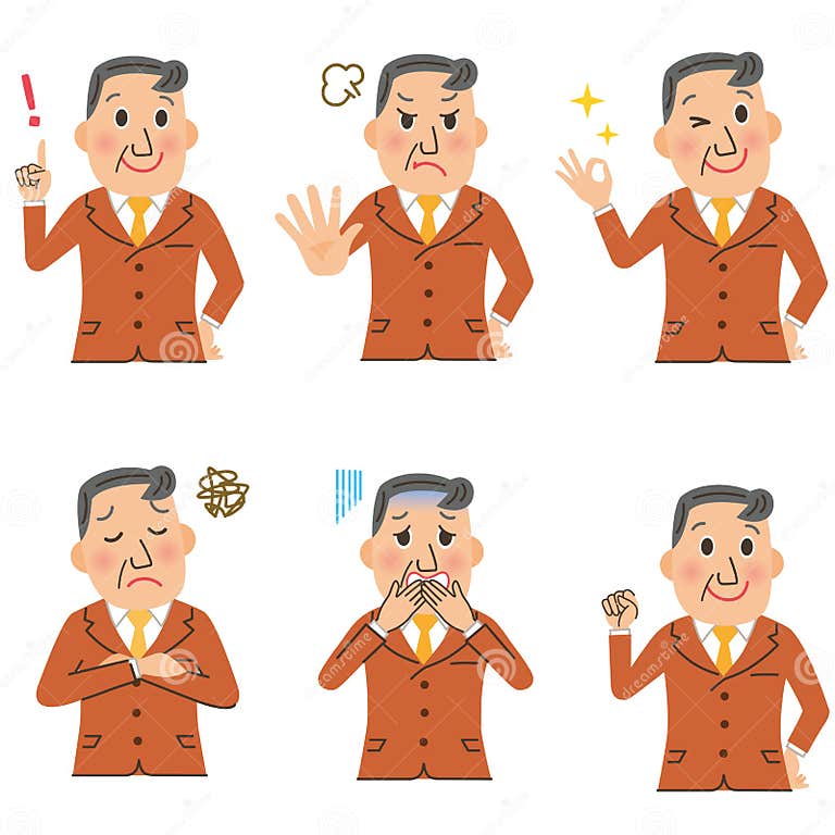 Pose of the president stock vector. Illustration of company - 64015252