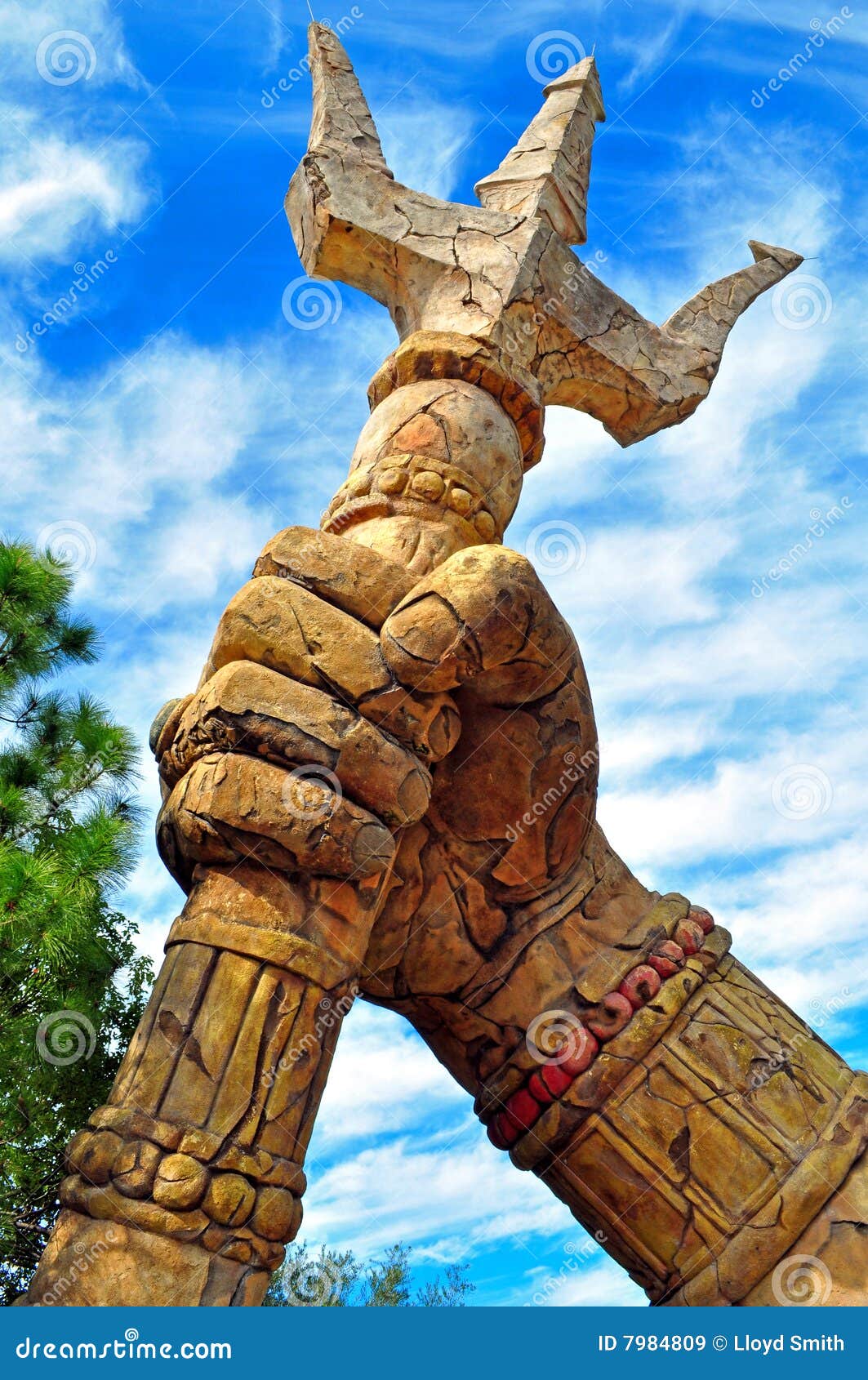 Poseidon Dreizack stockbild. Bild von neatness, heugabel - 7984809