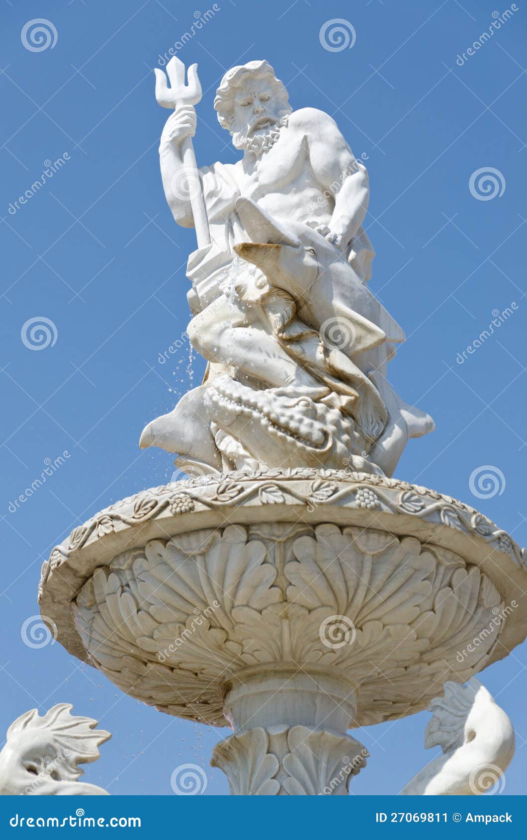 Poseidon or Neptune Fountain Stock Image - Image of ocean, mythology ...