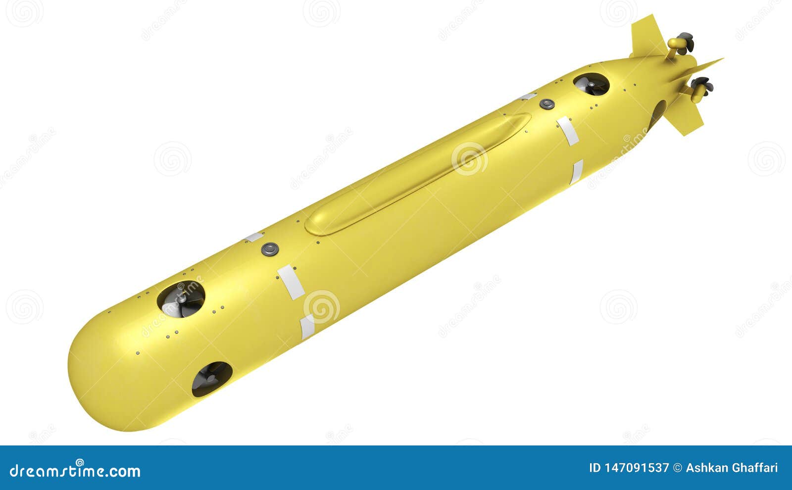 Poseidon - Status-6 Oceanic Multipurpose System 3D Rendering. Isolated ...