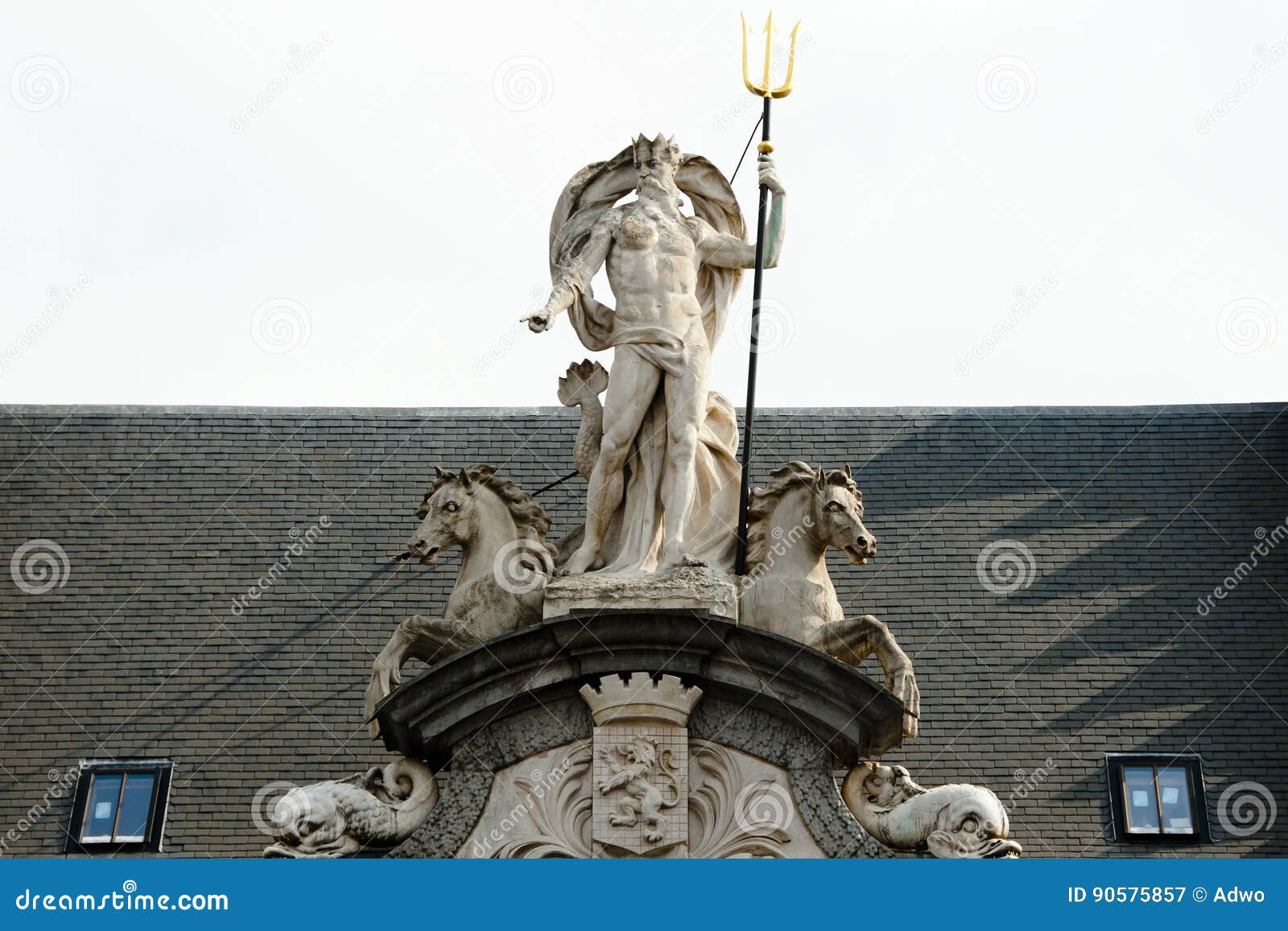 Poseidon Statue stock image. Image of body, poseidon - 90575857