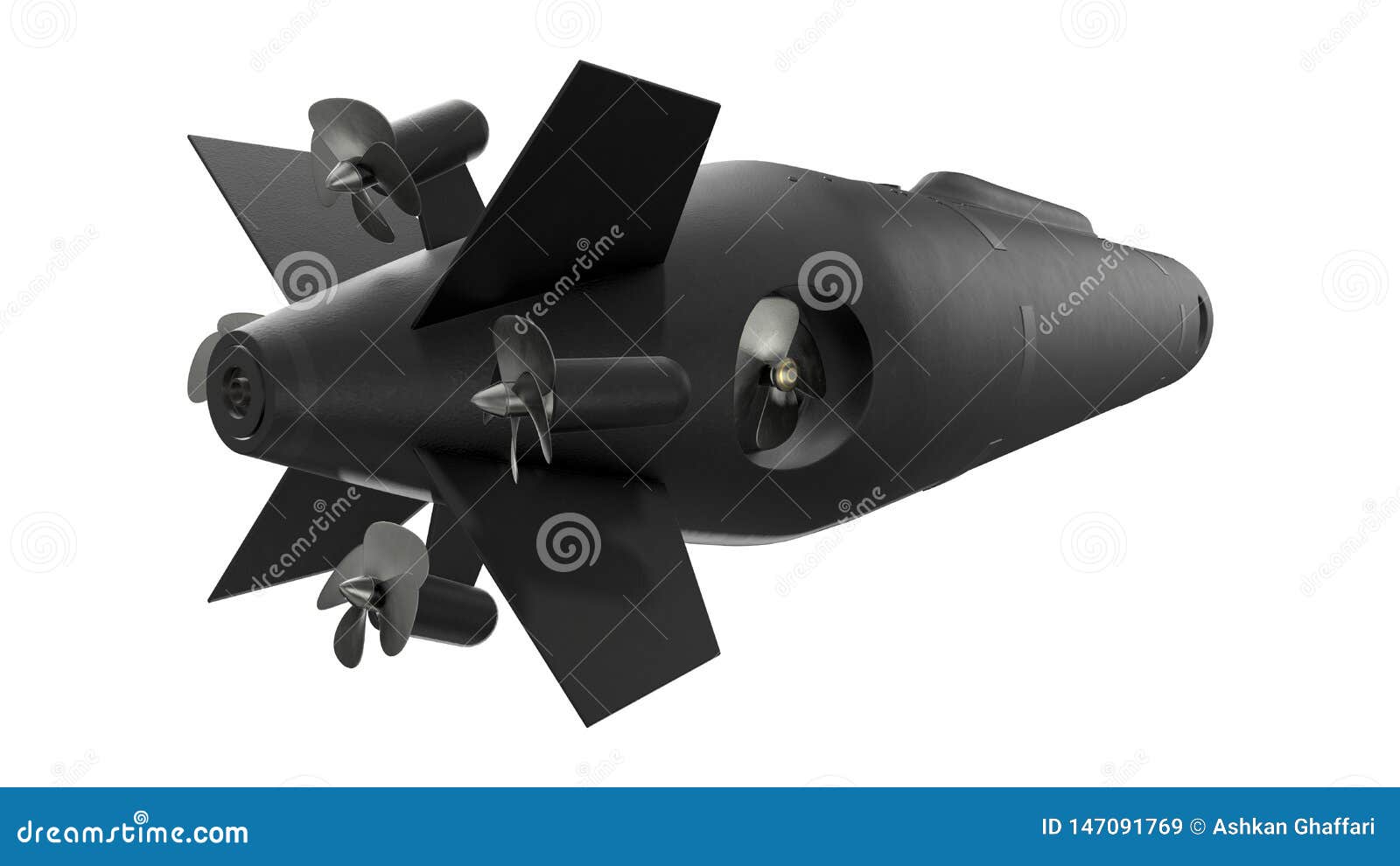 Poseidon - Status-6 Oceanic Multipurpose System 3D Rendering. Isolated ...