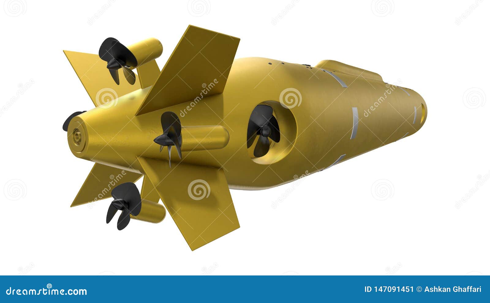 Poseidon - Status-6 Oceanic Multipurpose System 3D Rendering. Isolated ...