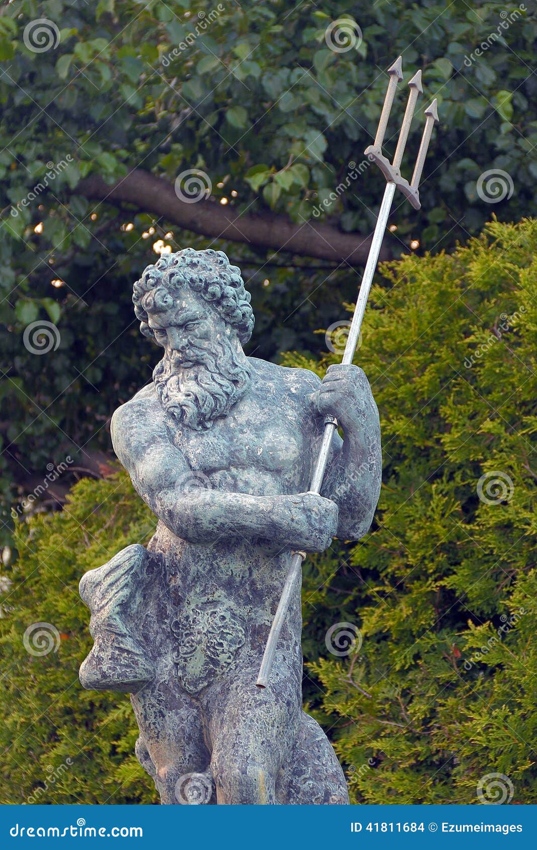 Poseidon Trident stock photo. Image of italian, monument - 41811684