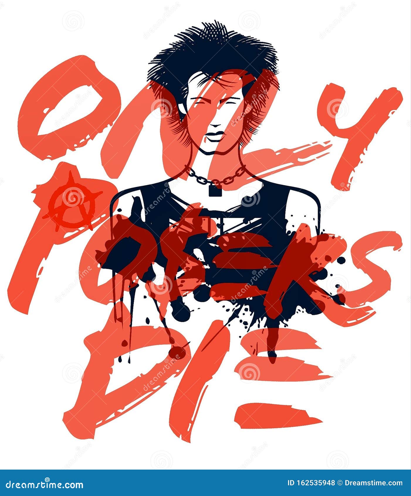 Only Posers Die Punk Sid Vicious Stock Illustration - Illustration of ...