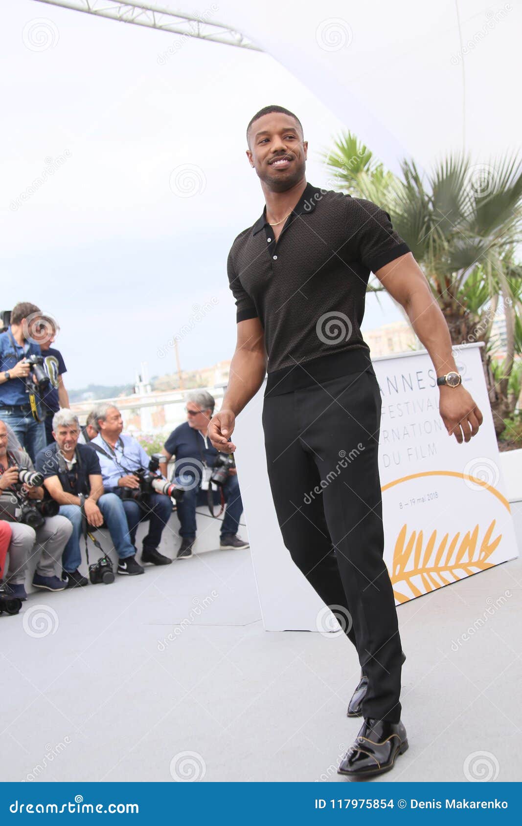 Poses De Michael Jordan Durante O Photocall Imagem De Stock Editorial