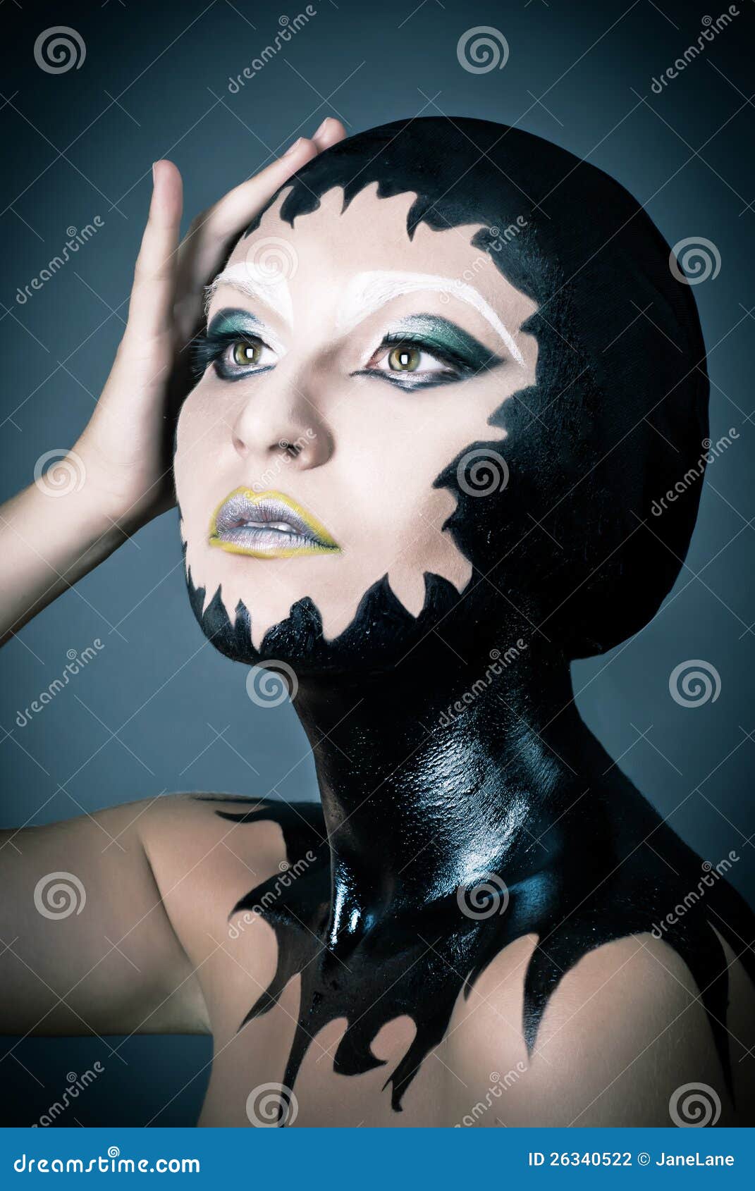 Poses Extravagante Preparadas Da Menina Foto de Stock - Imagem de ...