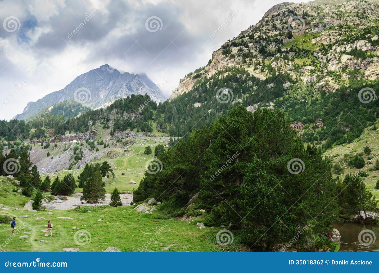 Posets-Maladeta Natural Park - Benasque Valley Stock Photo - Image of ...