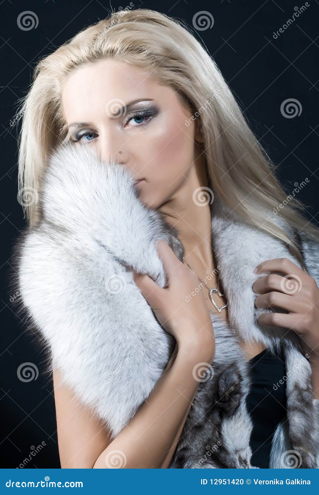 Posh girl stock photo. Image of lips, blond, girl, caucasian - 12951420