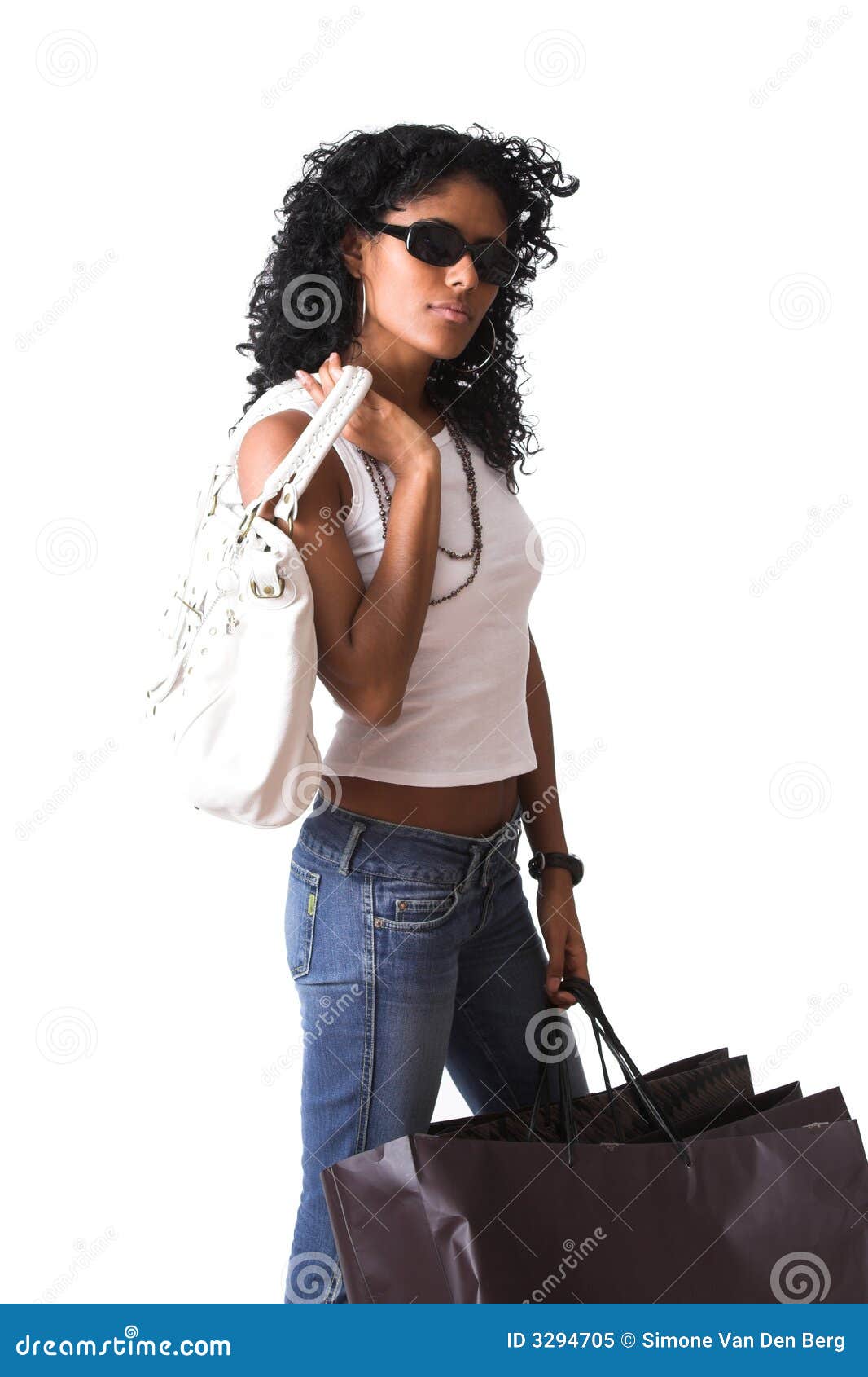 Posh shopping girl stock image. Image of beauty, attractive - 3294705