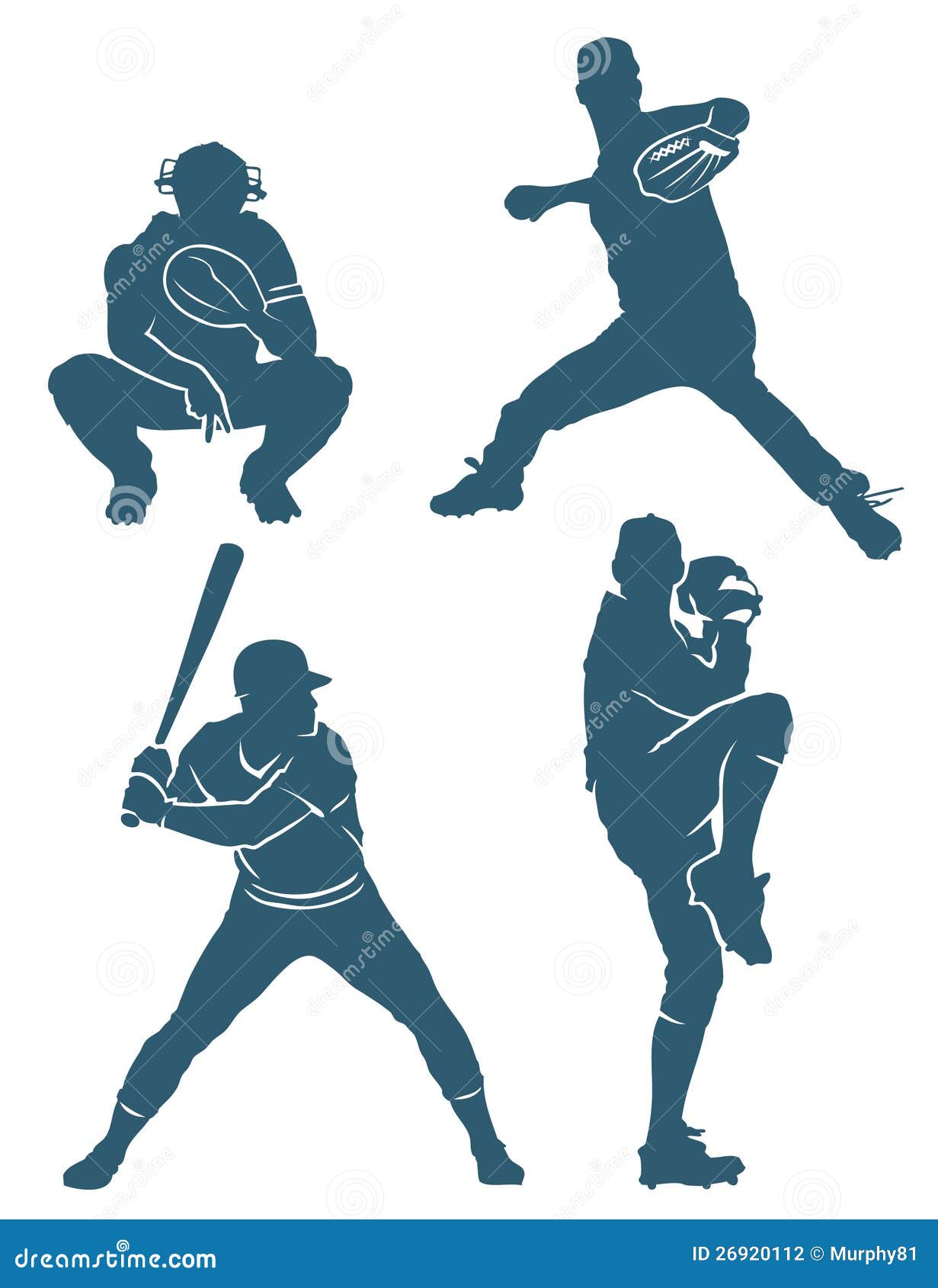 Posiciones del béisbol ilustración del vector. Ilustración de aislado ...