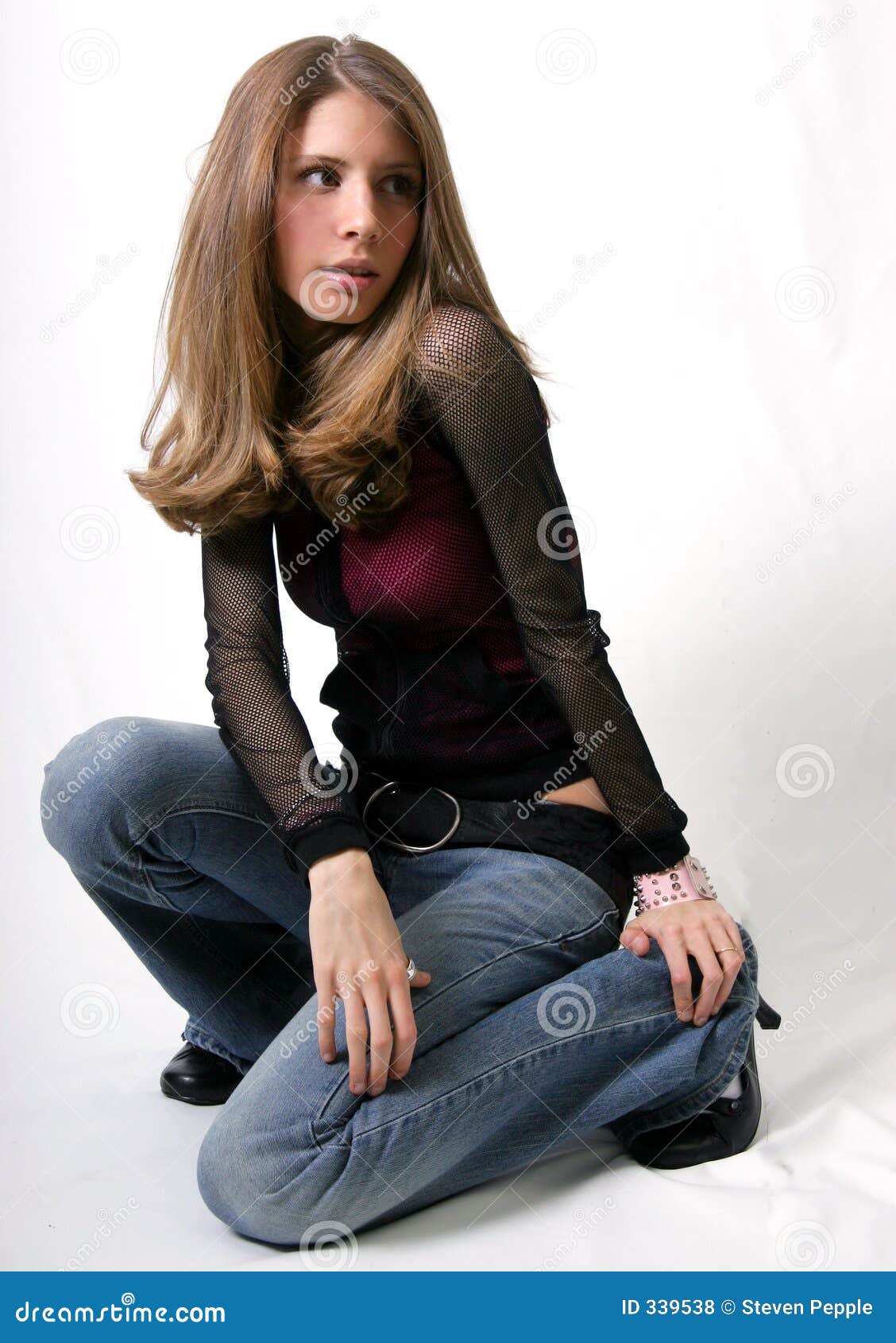 Posing stock photo. Image of glamorous, girl, studio, lovely - 339538