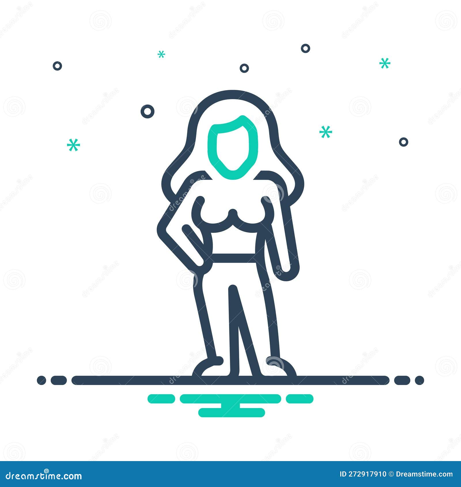 Mix Icon for Posing, Figure and Models Stock Vector - Illustration of ...