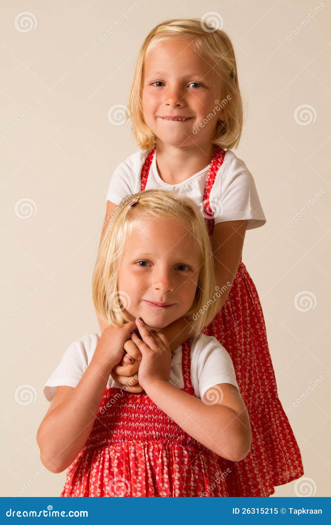 Posing twins stock image. Image of family, pose, portrait - 26315215
