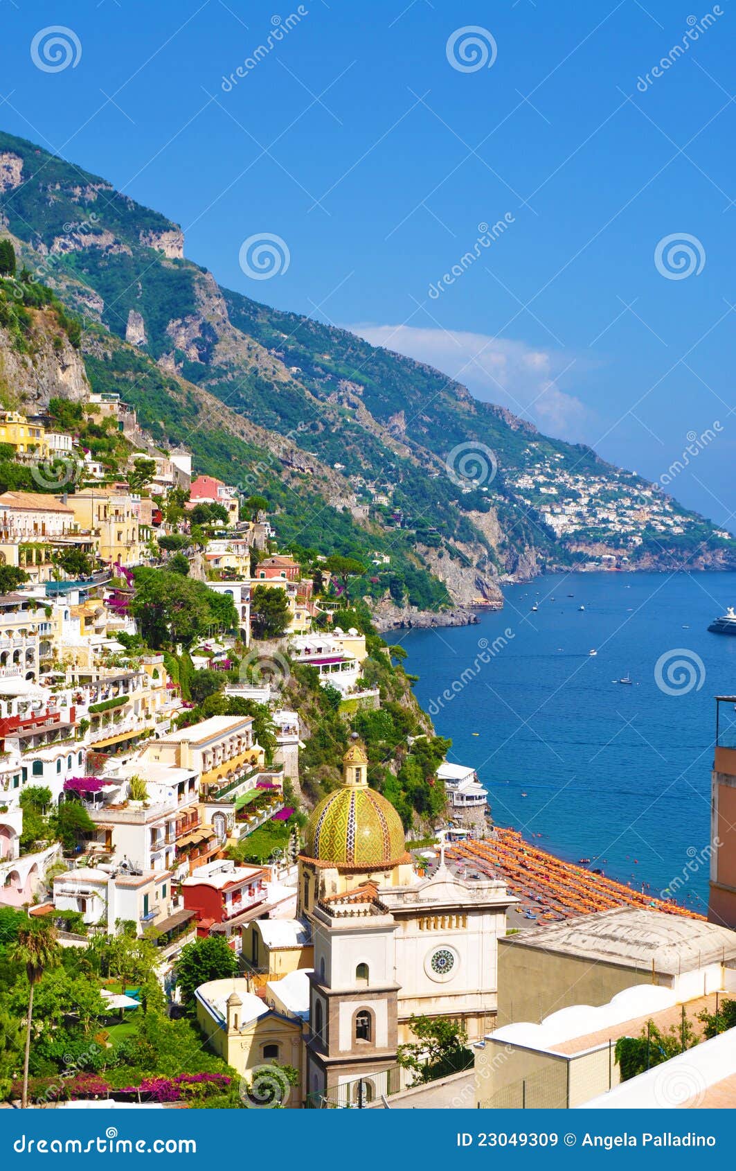 Positano stock image. Image of coast, sight, travel, italy - 23049309