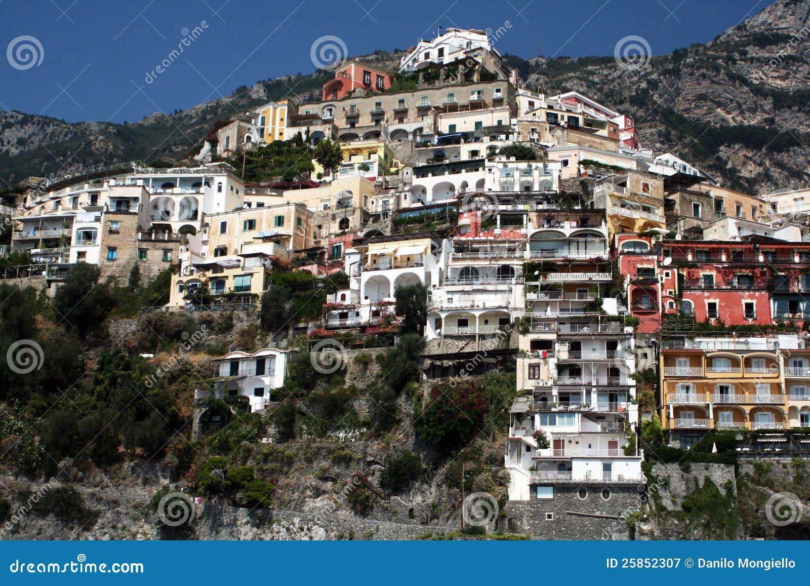 Positano architecture stock image. Image of cliff, architecture - 25852307