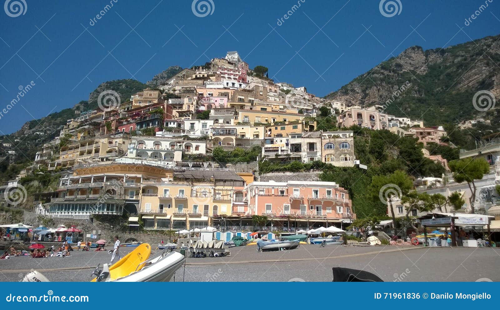 Positano architecture editorial photo. Image of boats - 71961836