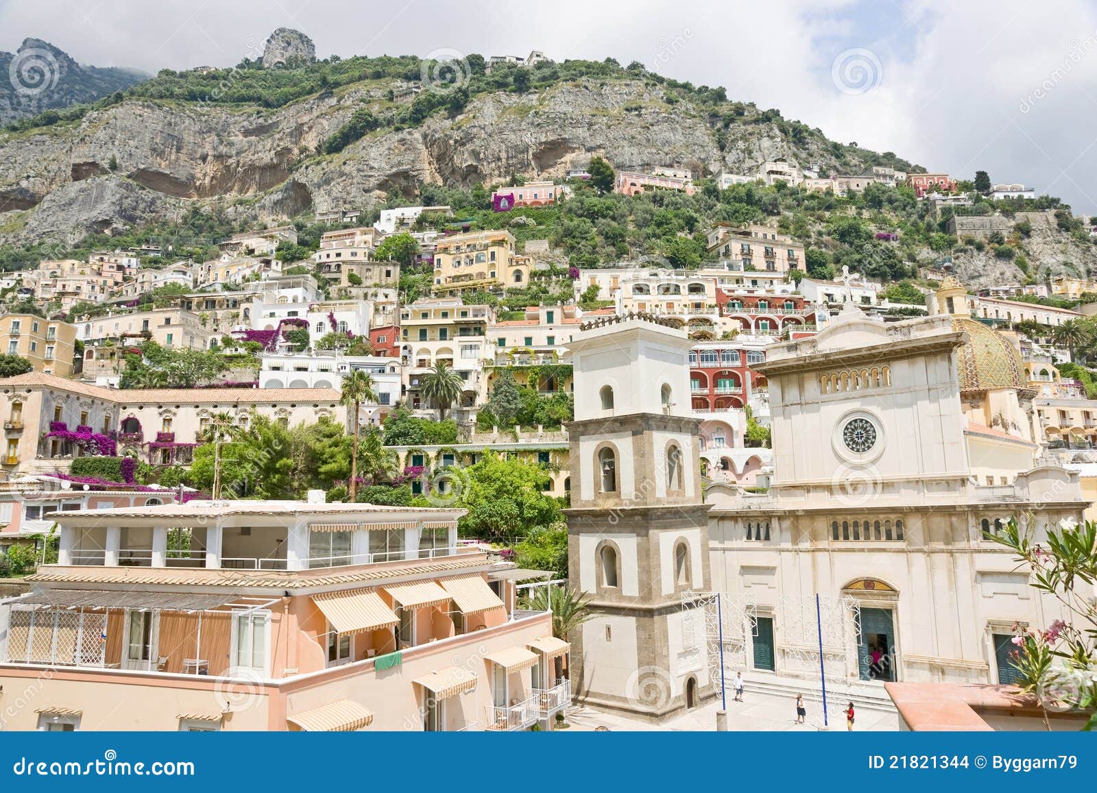 Positano buildings stock photo. Image of gulf, neopolitan - 21821344