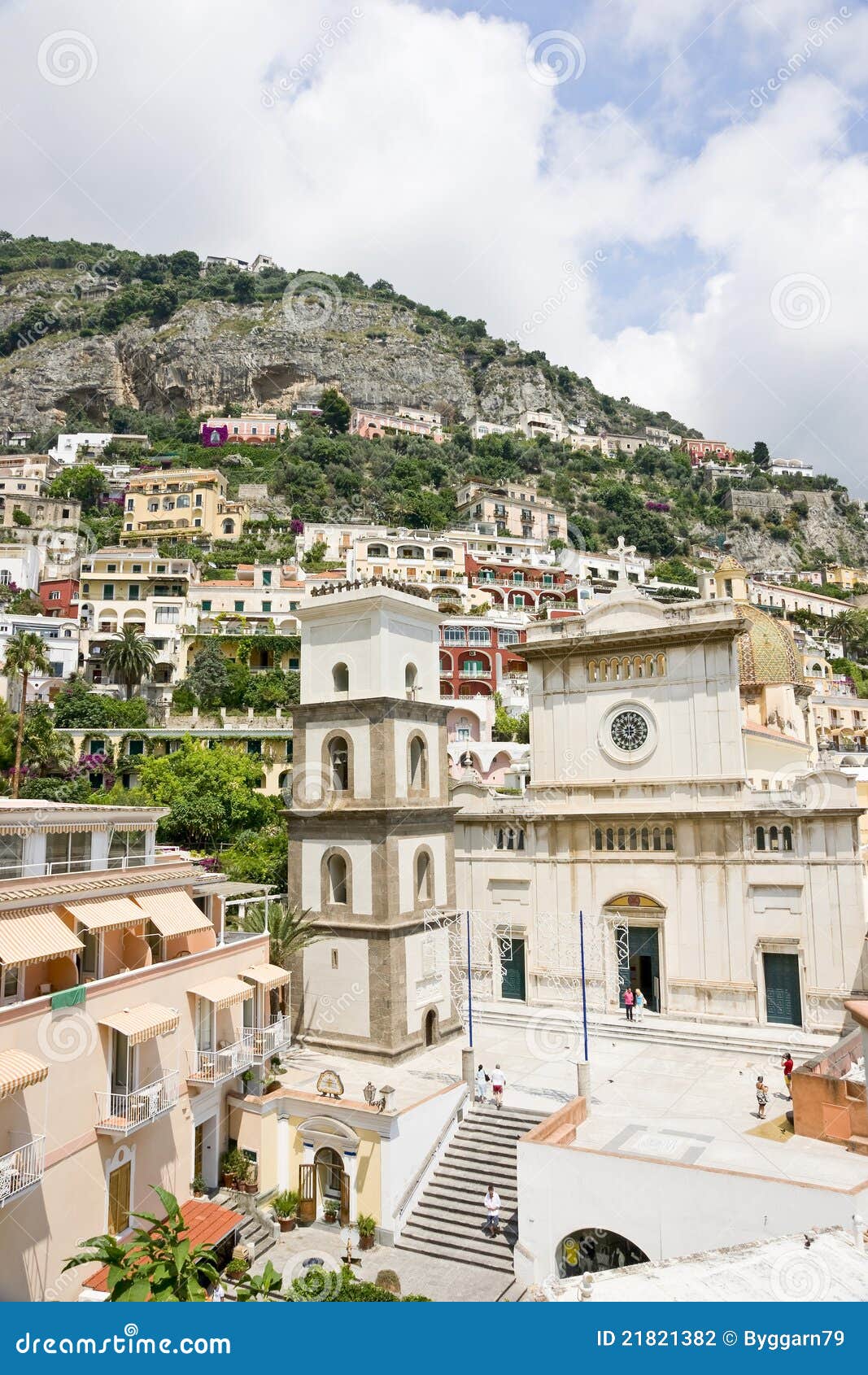 Positano buildings stock photo. Image of resort, riviera - 21821382