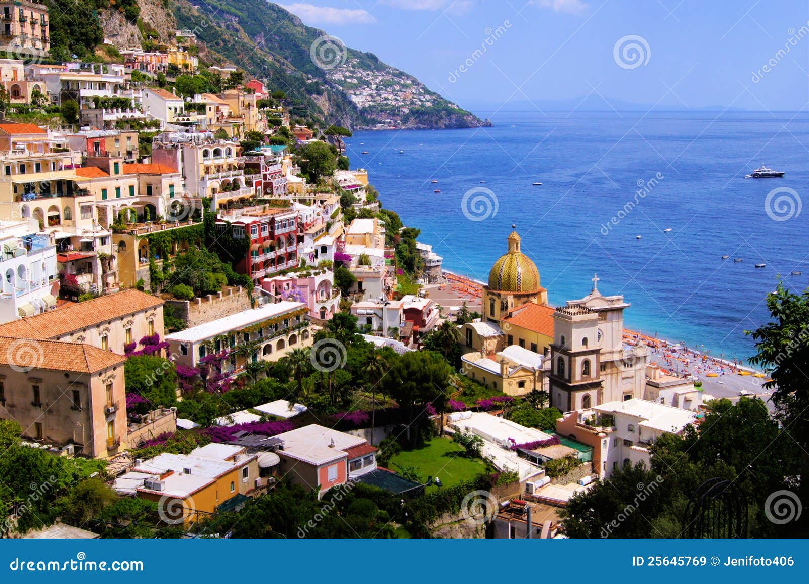 Positano, Italy stock image. Image of italia, european - 25645769