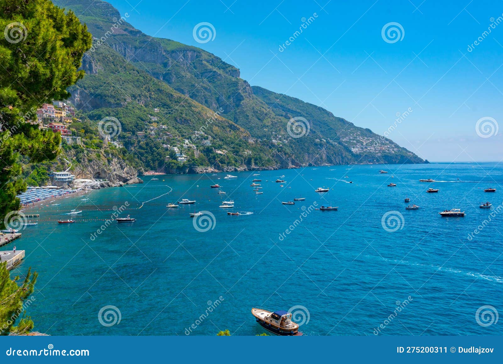 Positano, Italy, May 21, 2022: Motor Boats at the Positano Beach ...