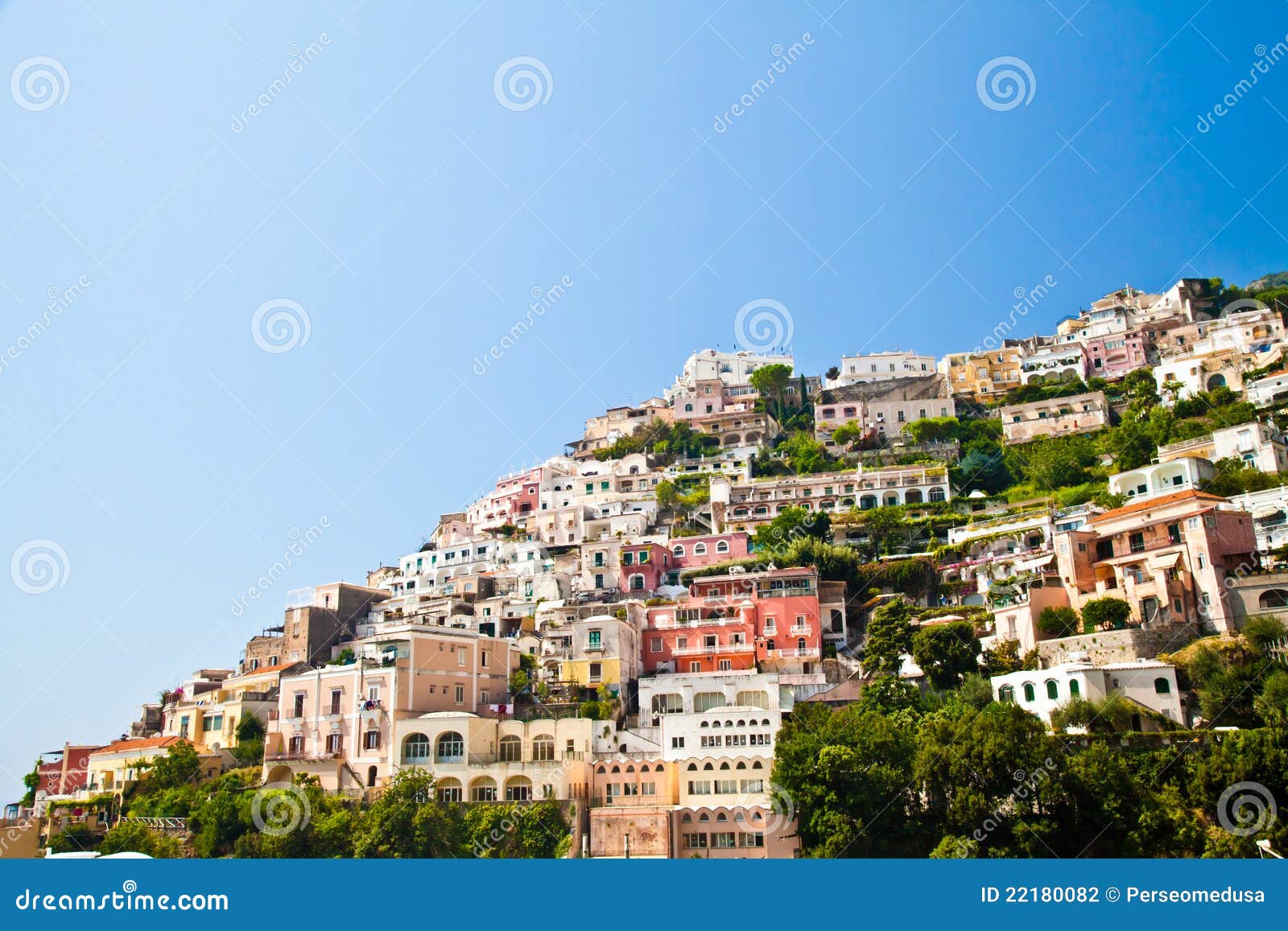 Positano view stock photo. Image of amalfi, culture, panoramic - 22180082