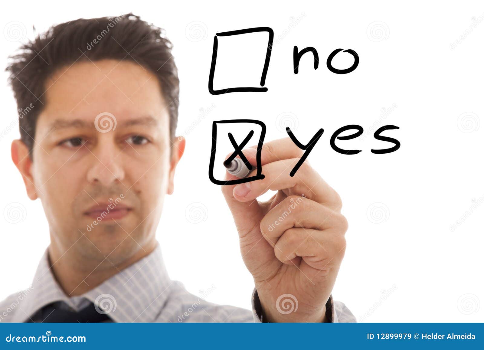 Positief besluit stock afbeelding. Image of onderwijs - 12899979