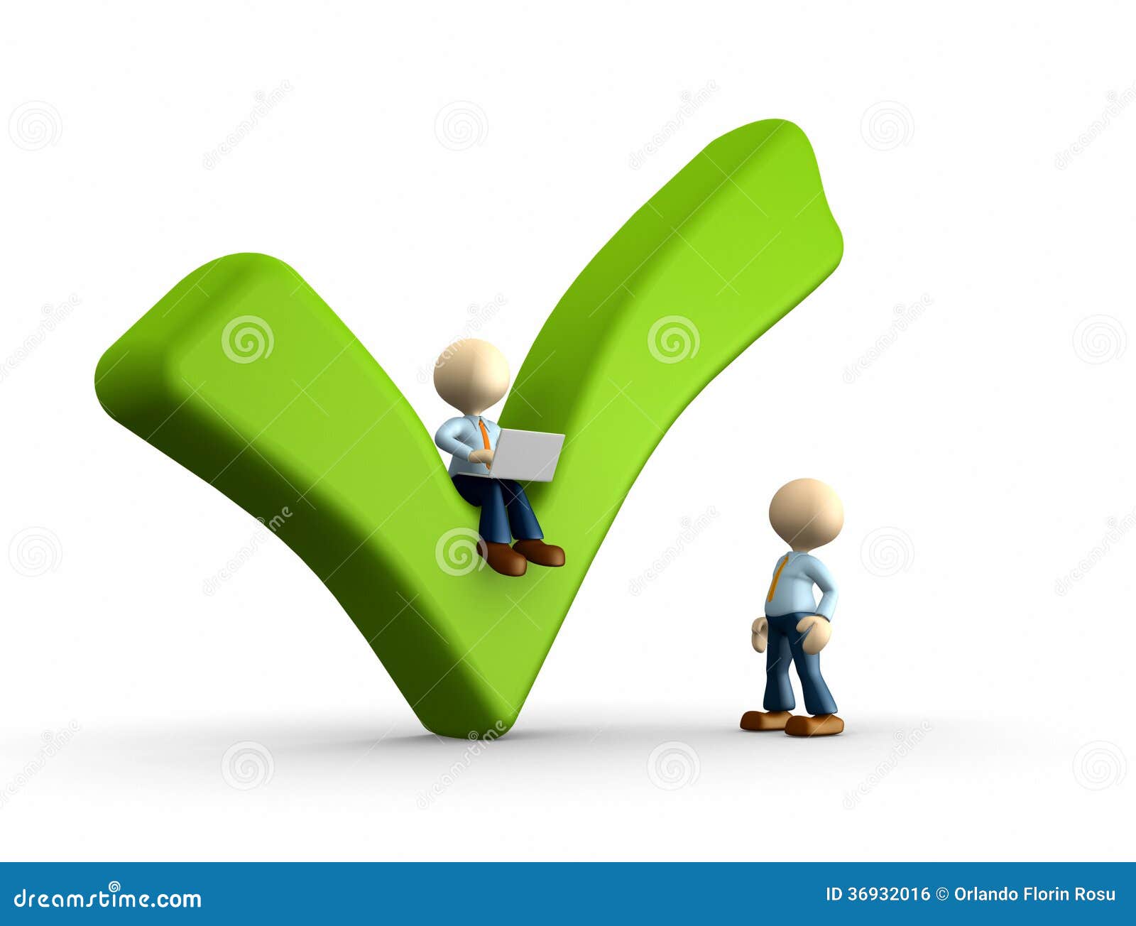 Positief symbool en laptop stock illustratie. Illustration of gelukkig ...