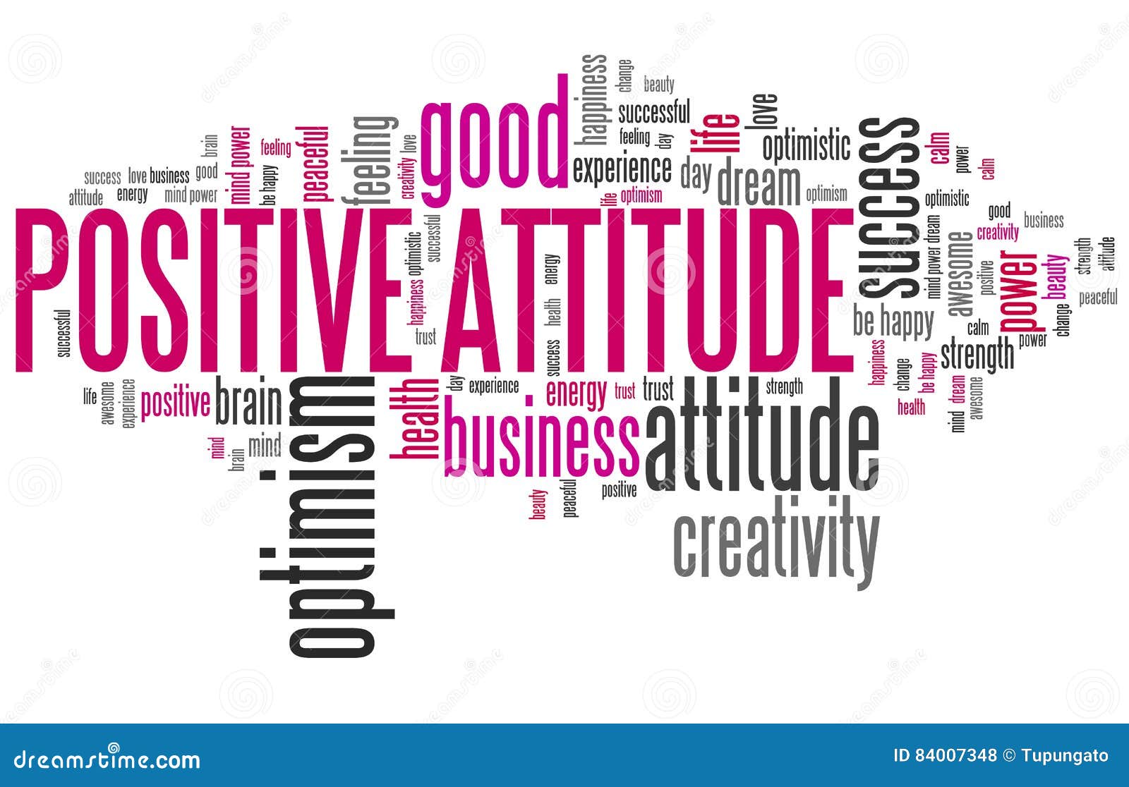 Positieve houding stock illustratie. Illustration of denken - 84007348